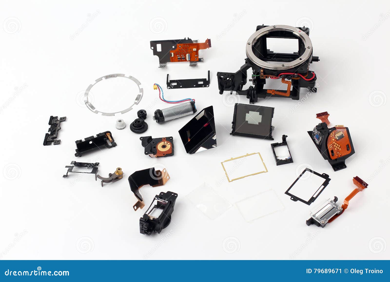 Examined in Detail Parts of the Digital Camera Stock Image - Image of ...