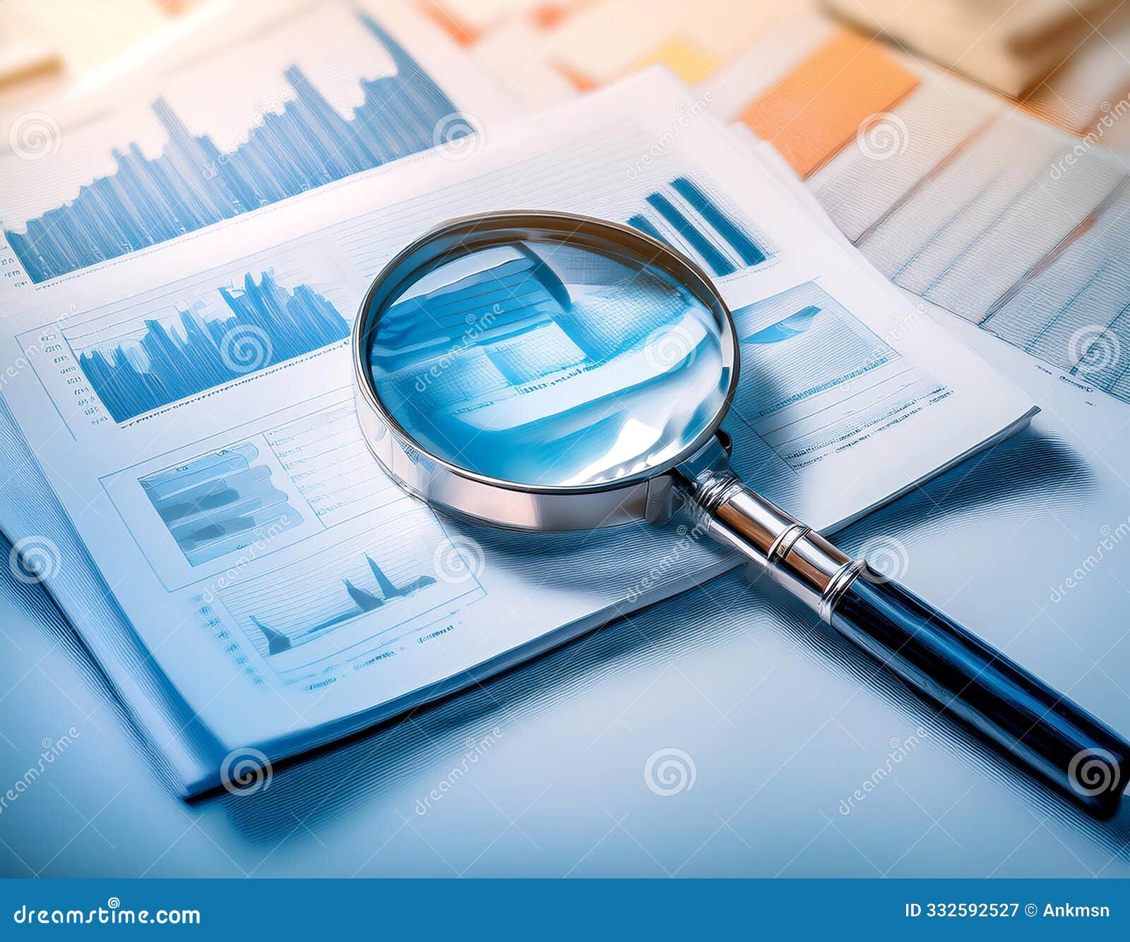 Examining and Analysis Processes, Featuring Elements Like Magnifying ...