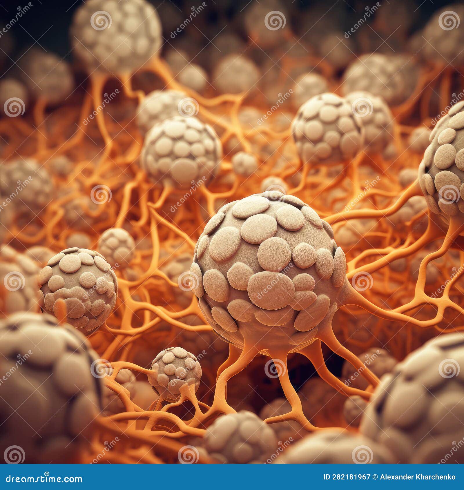 Examining Bacteria Under a Microscope Extreme Closeup. Generative AI ...
