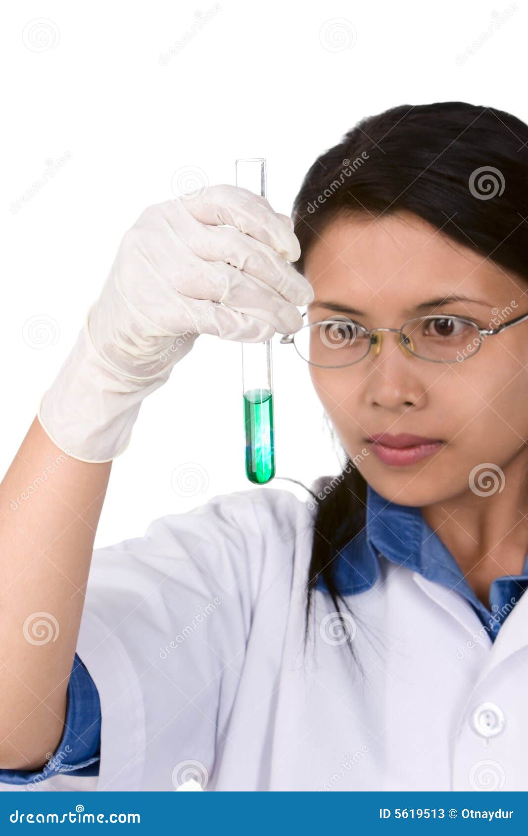 Examining Chemical Reaction Stock Image - Image of research, gazing ...