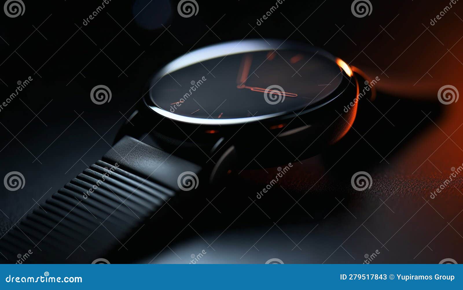 Examining the Countdown, the Minute Hand Ticks Towards Deadline Symbol ...