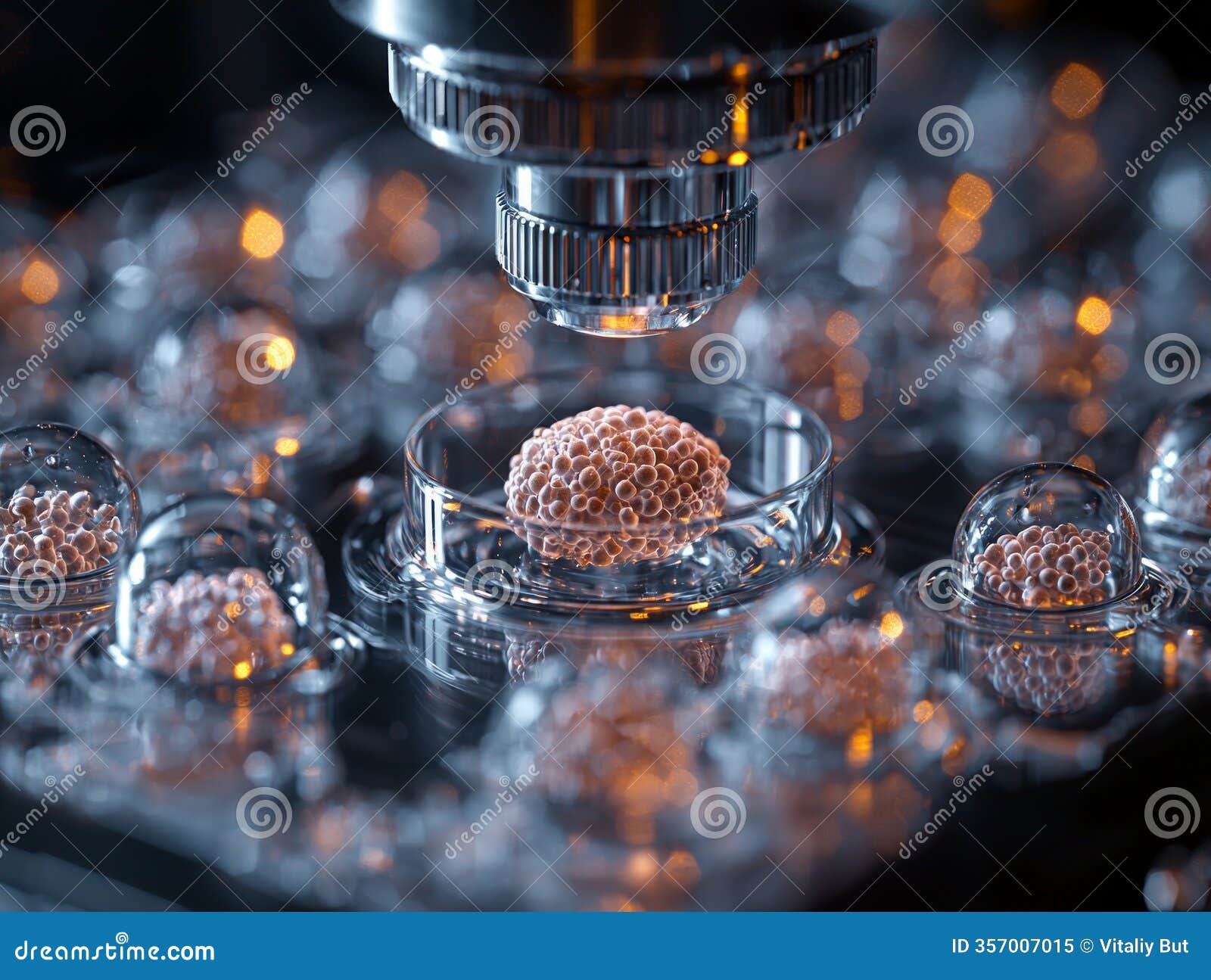 Examining Fertilized Egg Microscope Reveals Detailed Cellular Patterns ...