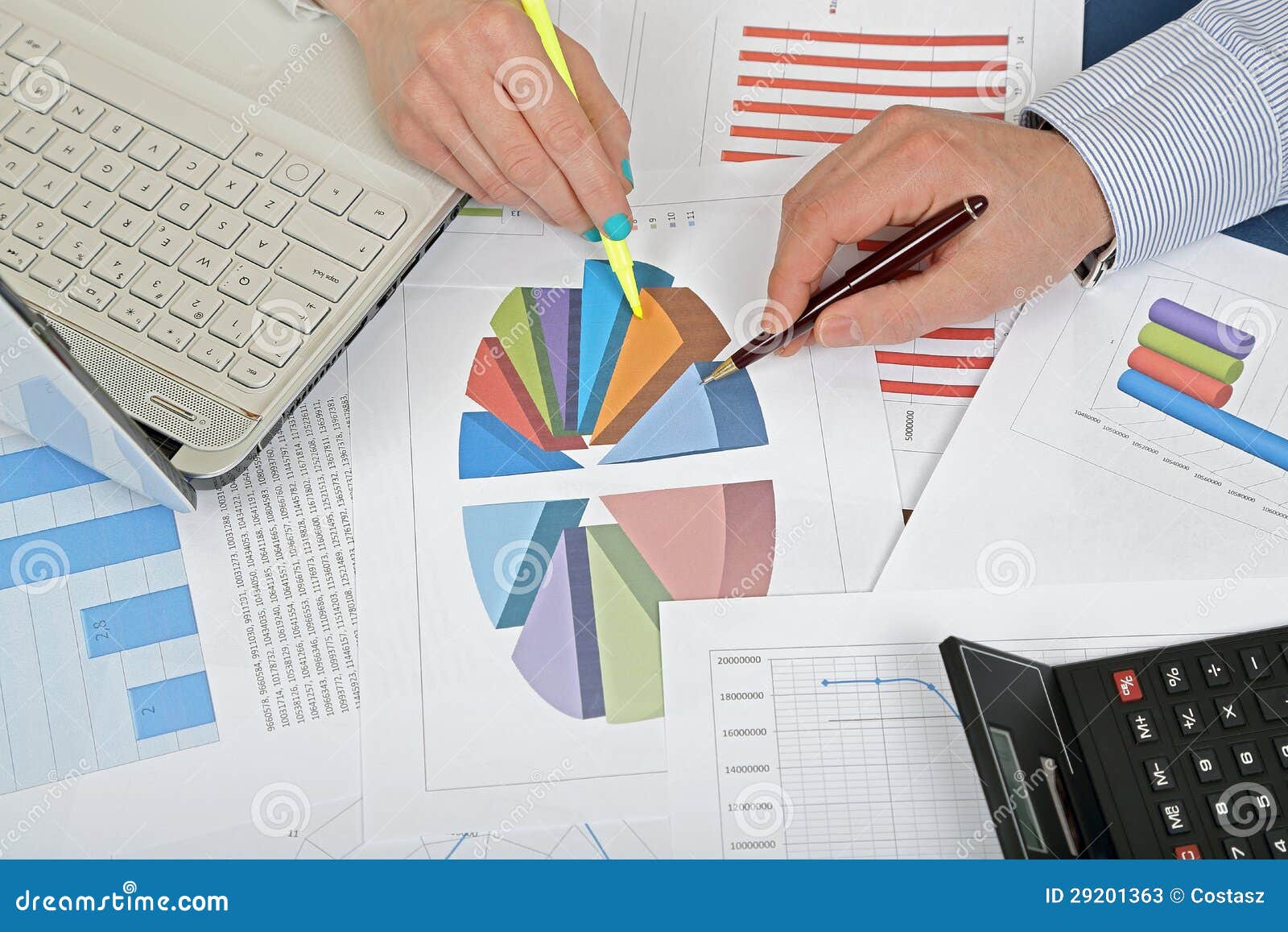Examining graphs stock image. Image of lines, checking - 29201363