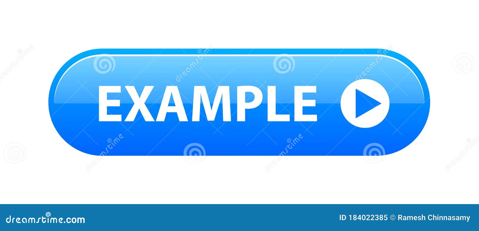 Example button stock vector. Illustration of data, fresh - 184022385