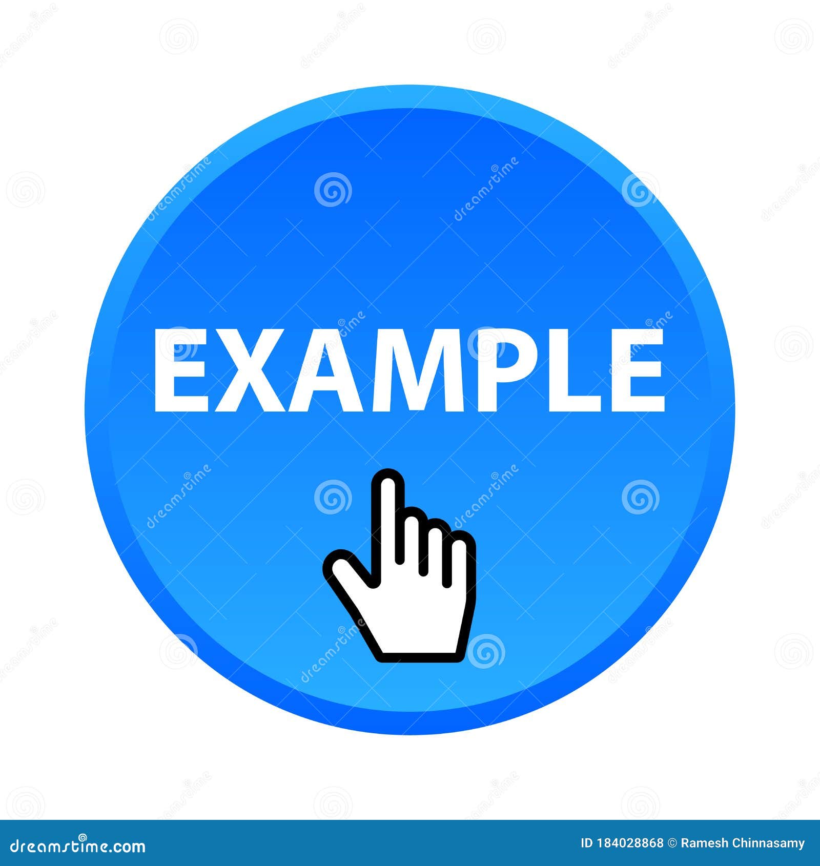 Example button stock vector. Illustration of change - 184028868