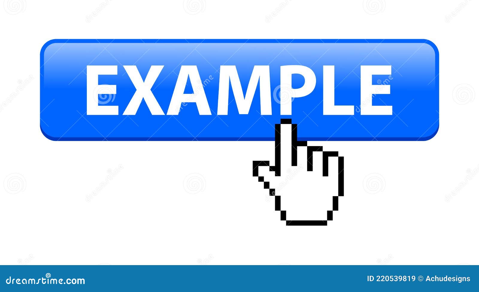 Example button stock vector. Illustration of communication - 220539819