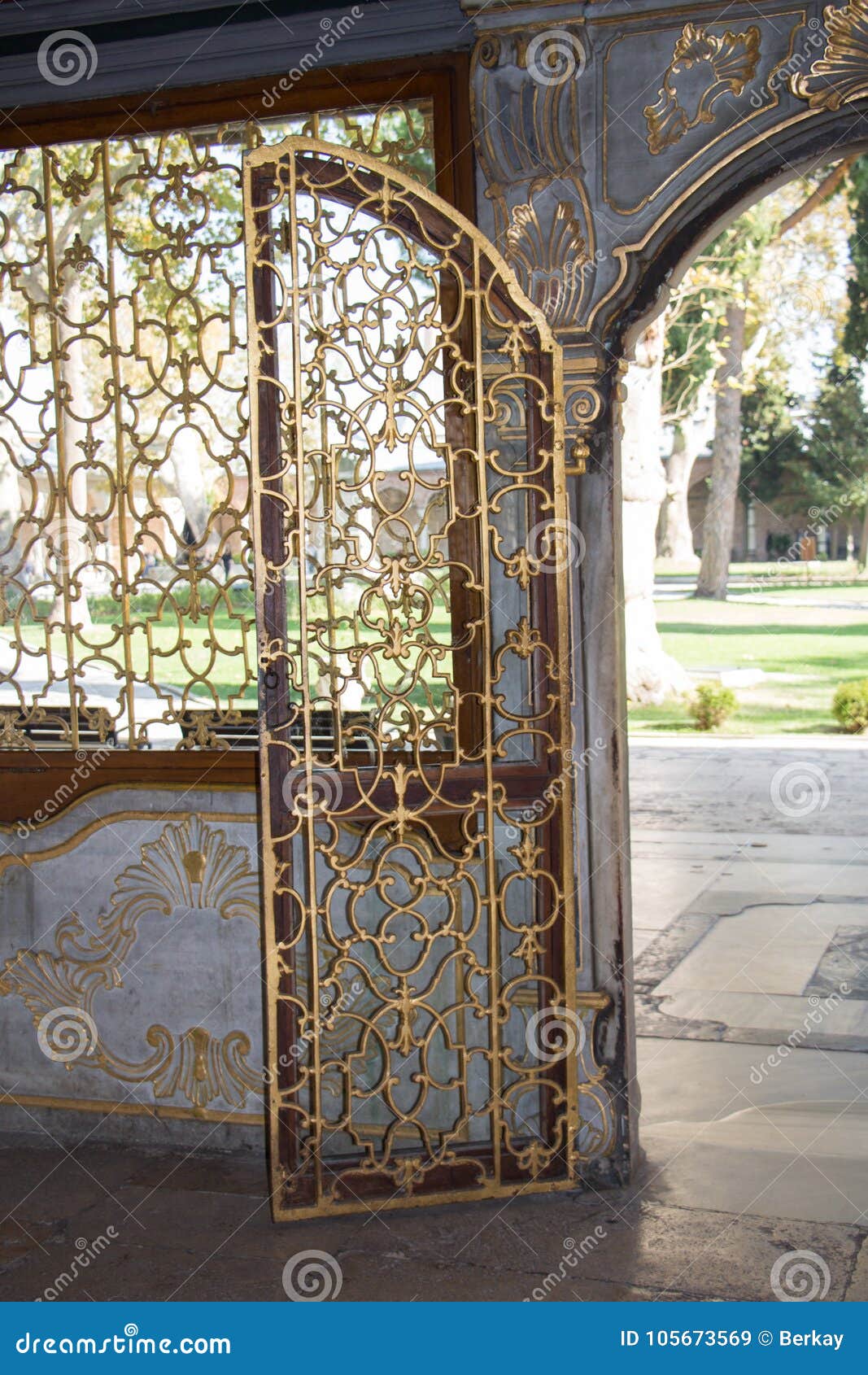 Example of Art Patterns on Metal Stock Image - Image of architecture ...