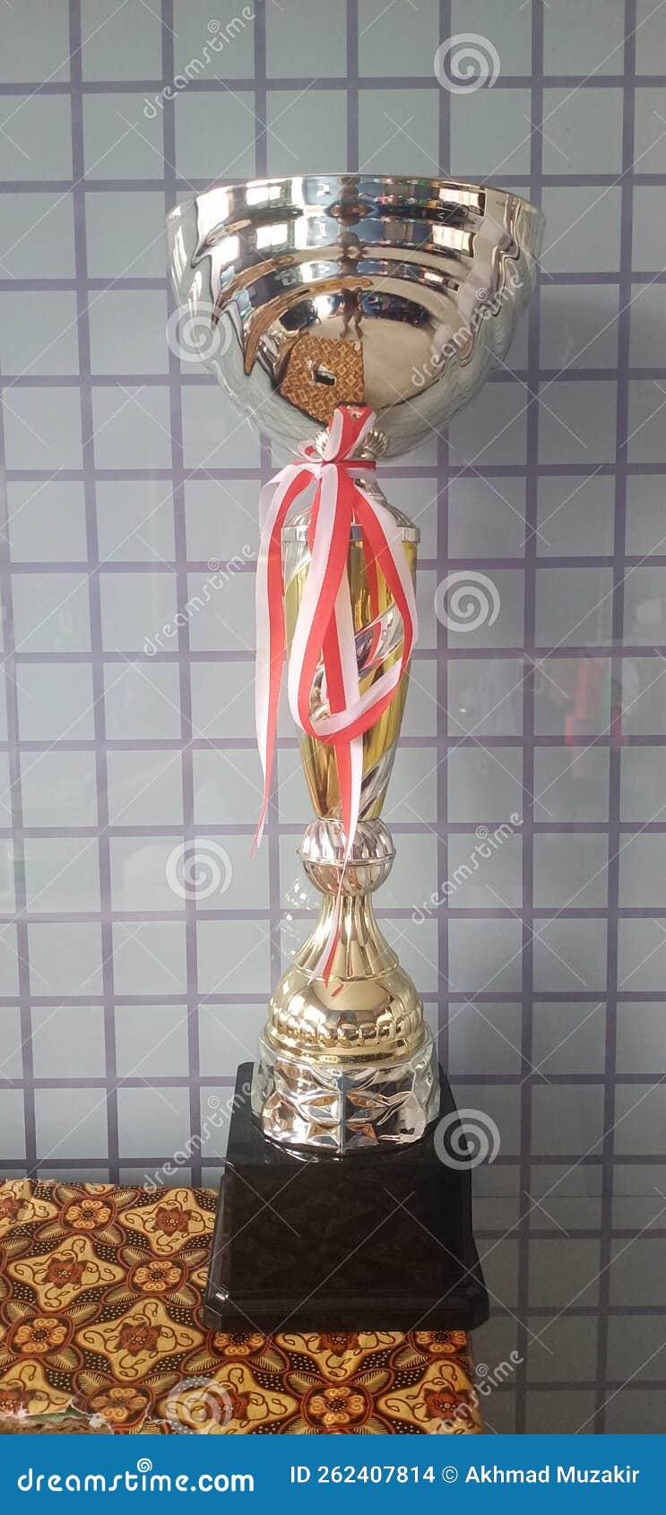 An Example of an Award Trophy Design Stock Photo - Image of glass, hand ...
