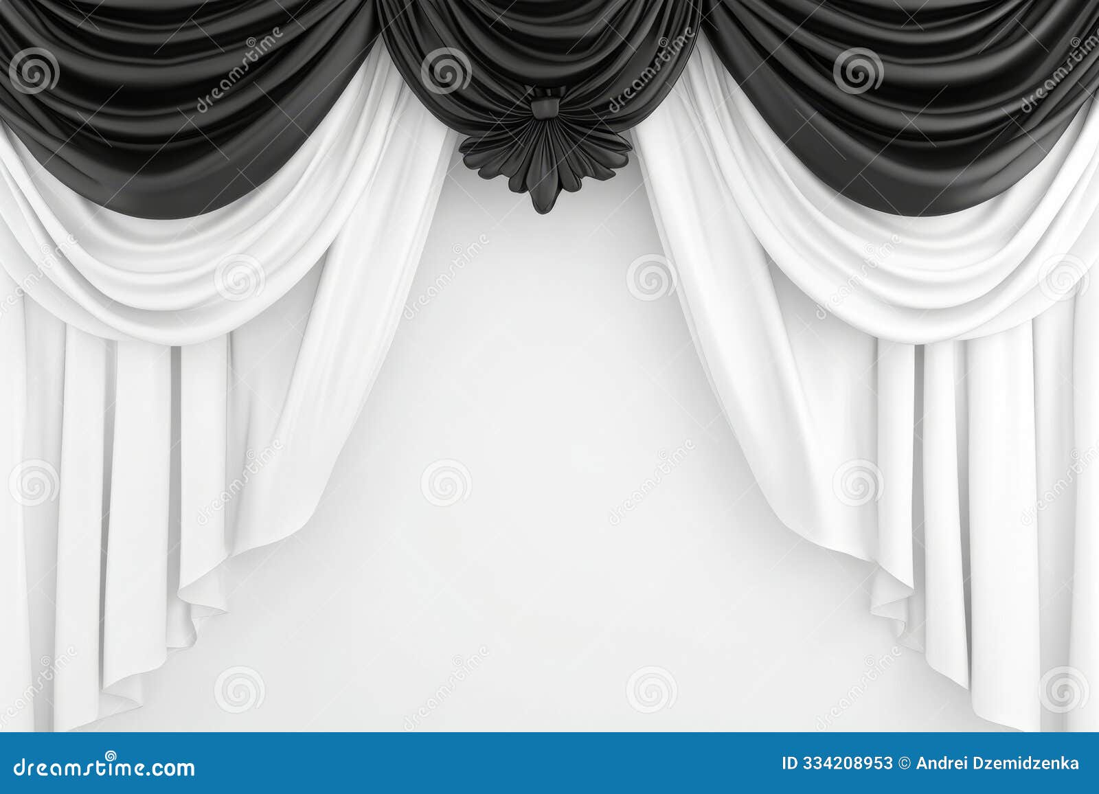 An Example of a Black and White Stretching Banner with a Grip Frame ...