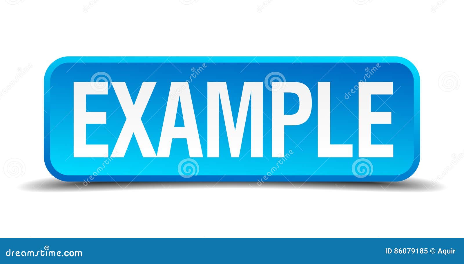 Example Blue Square Isolated Button Stock Vector - Illustration of lead ... Example Blue Square Isolated Button Stock Vector - Illustration of lead ...