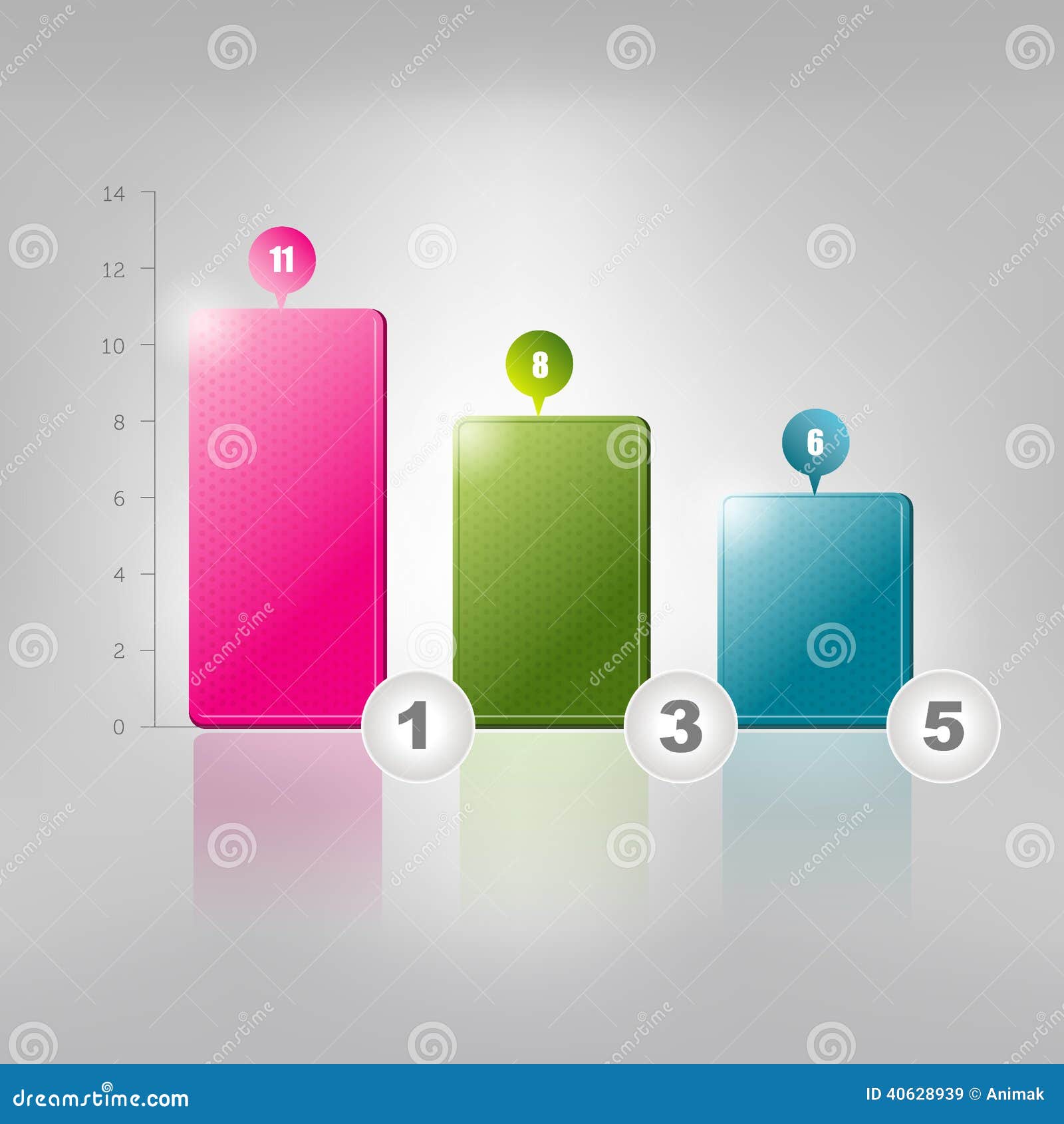 Example of business graph. stock vector. Illustration of infographics ...