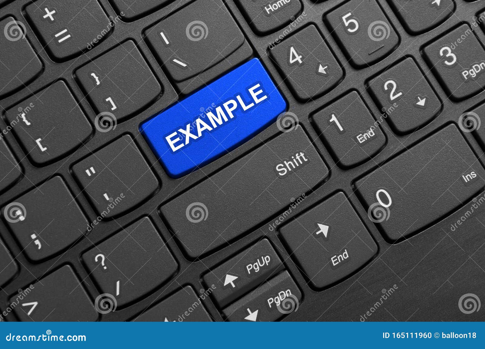 Example button keyboard stock photo. Image of idea, creative - 165111960