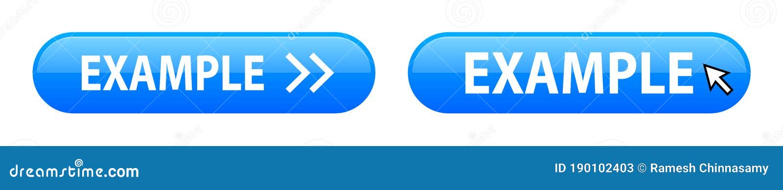 Example button stock vector. Illustration of generated - 190102403