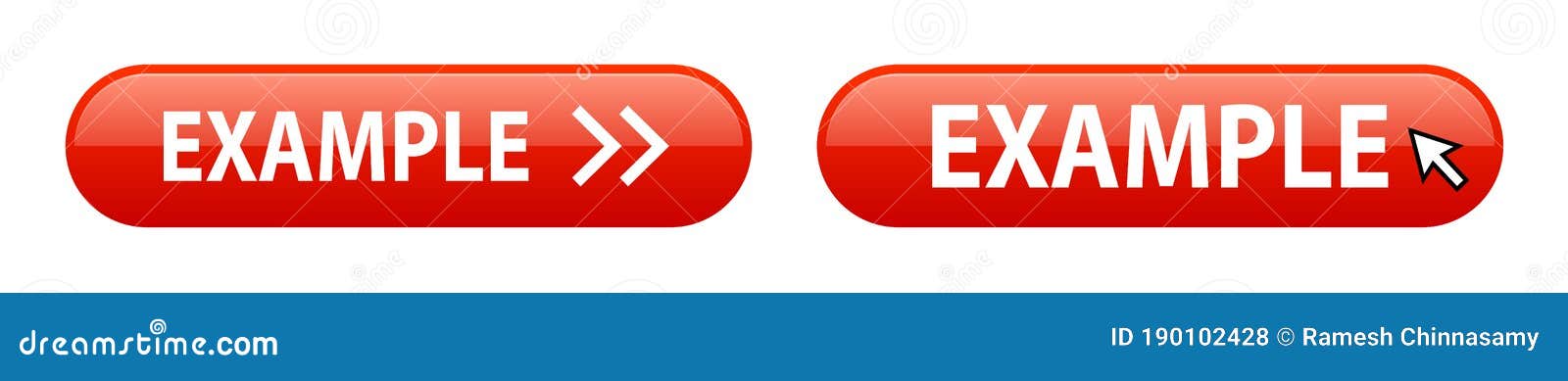 Example button stock vector. Illustration of device - 190102428