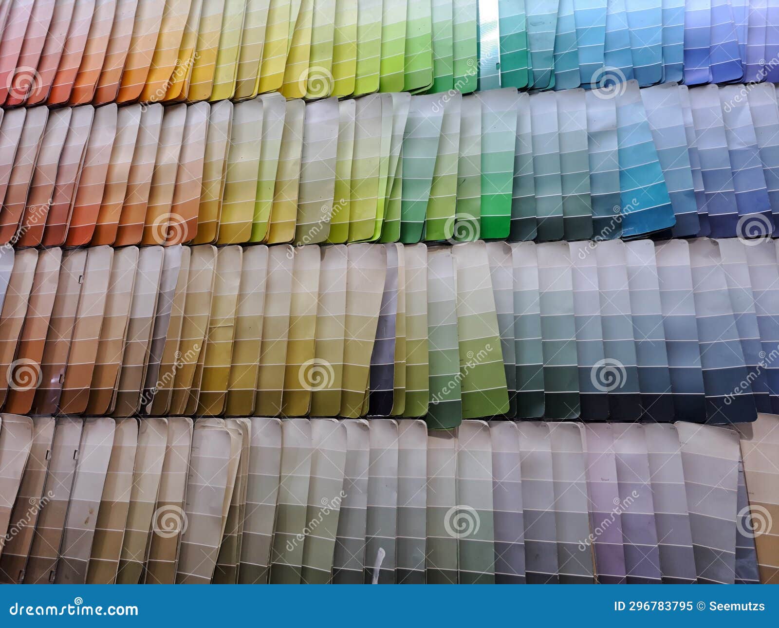 Example of Color Gradation on Colored Paper Stock Image - Image of ...