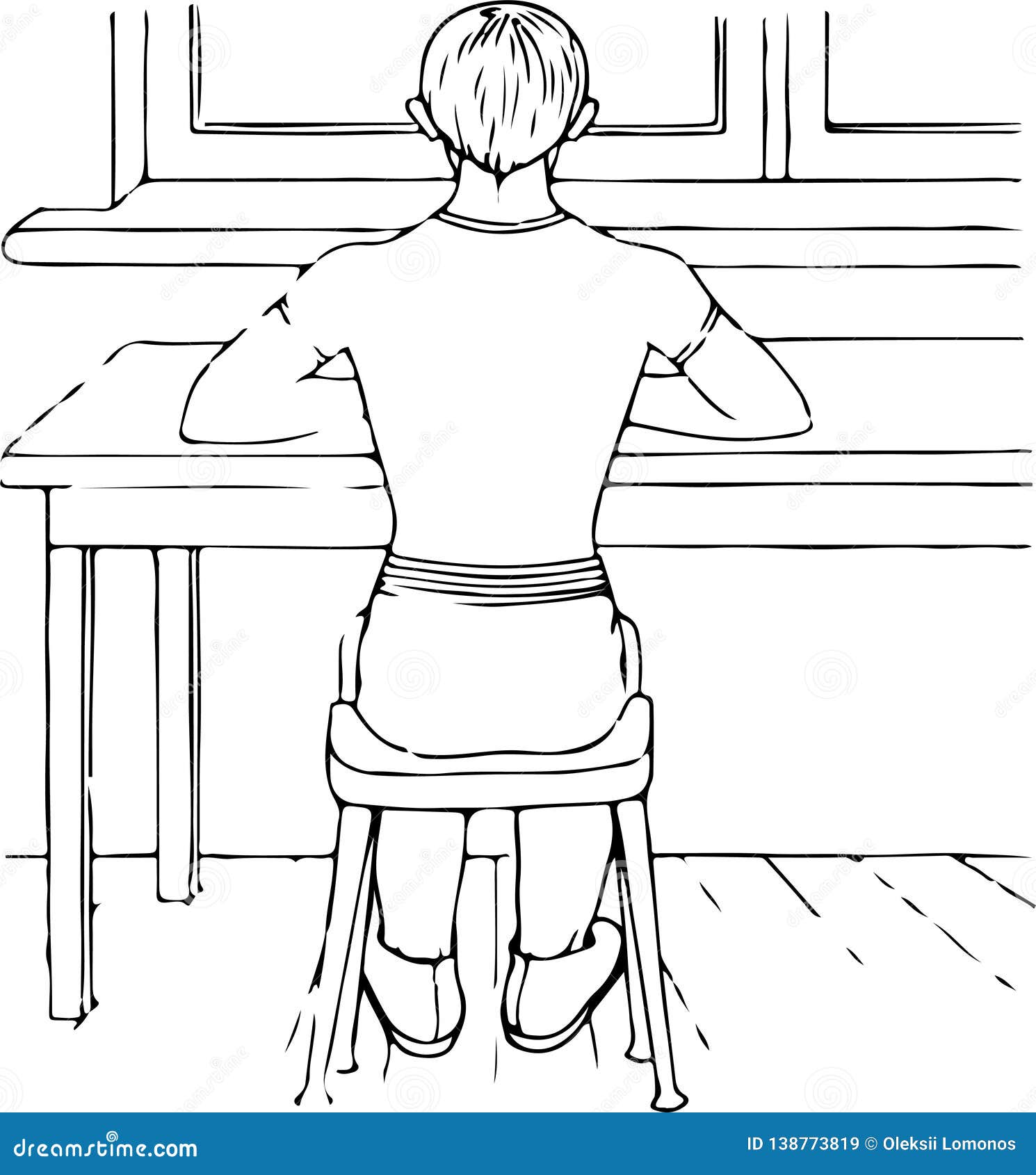 An Example of a Correct Posture that a Person Should Have when he Sits ...