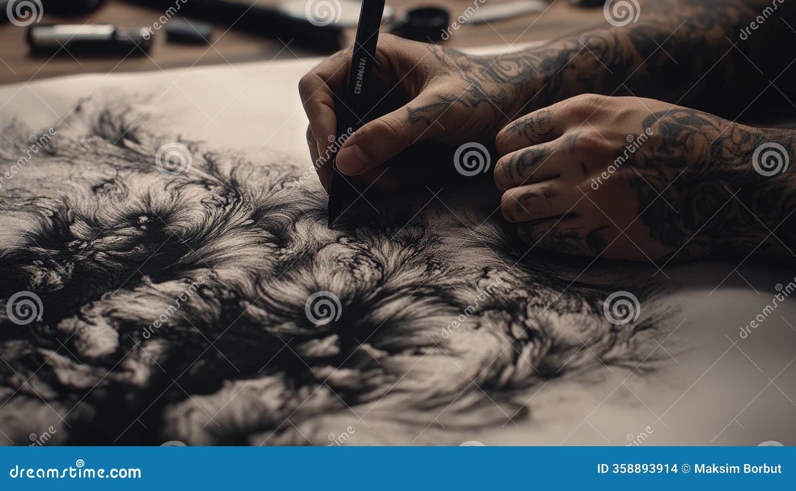 This Example Displays Artistic Dedication by Drawing Detailed Patterns ...