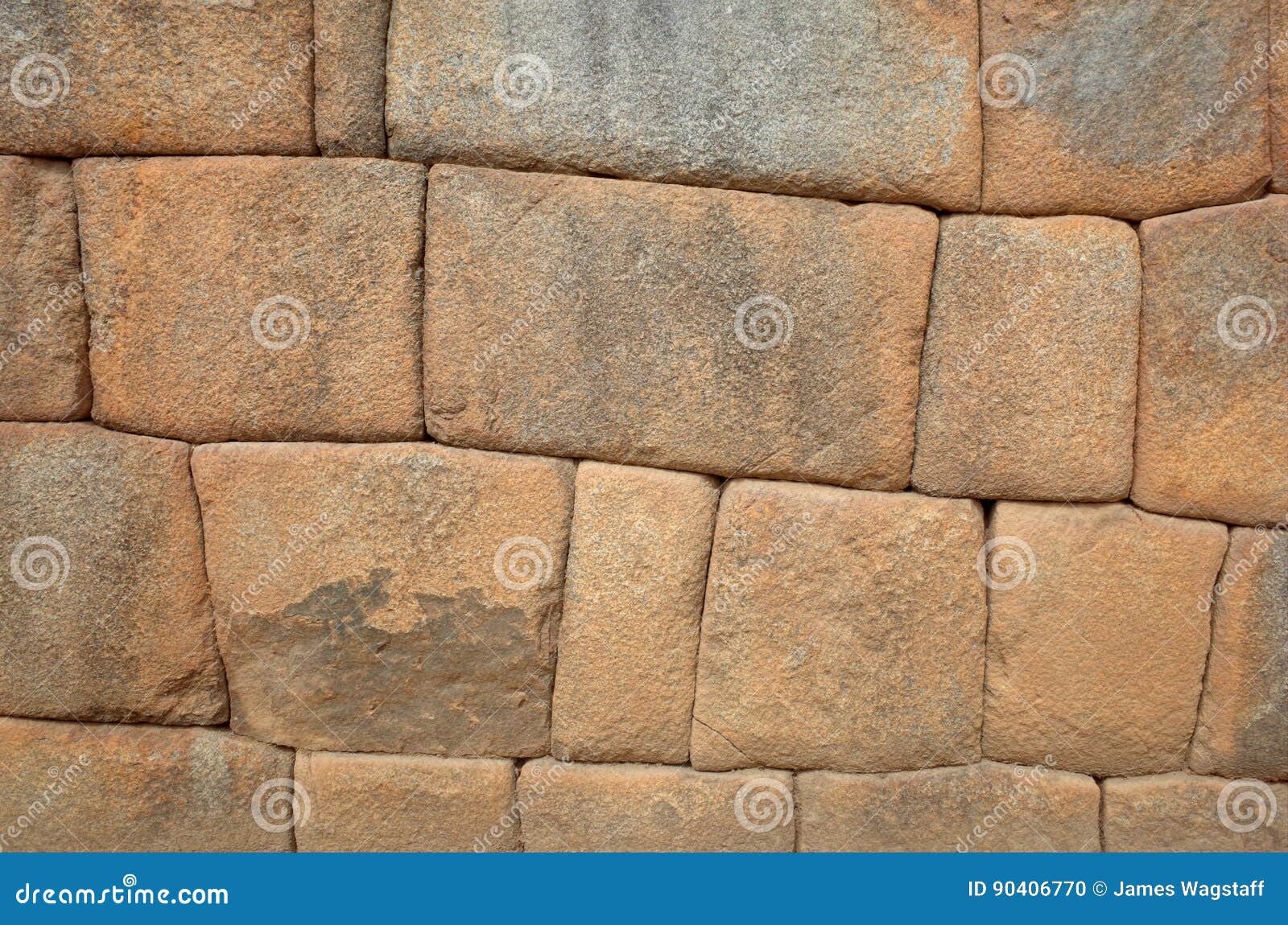 Example of Inca Brickwork Inside Machu Picchu Stock Photo - Image of ...