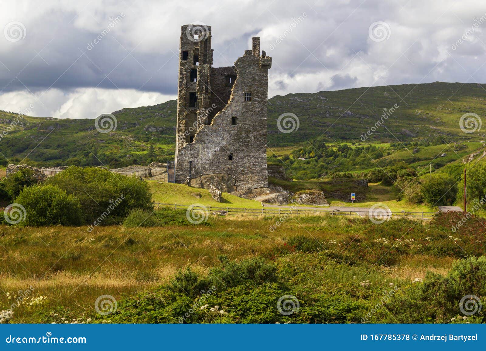 Example of Irish Tower House in County Cork Stock Photo - Image of ...