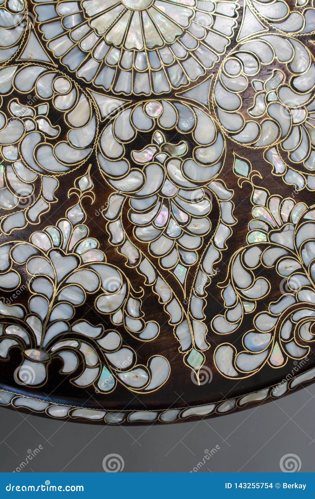 Example Of Mother Of Pearl Inlays Royalty-Free Stock Photo ...