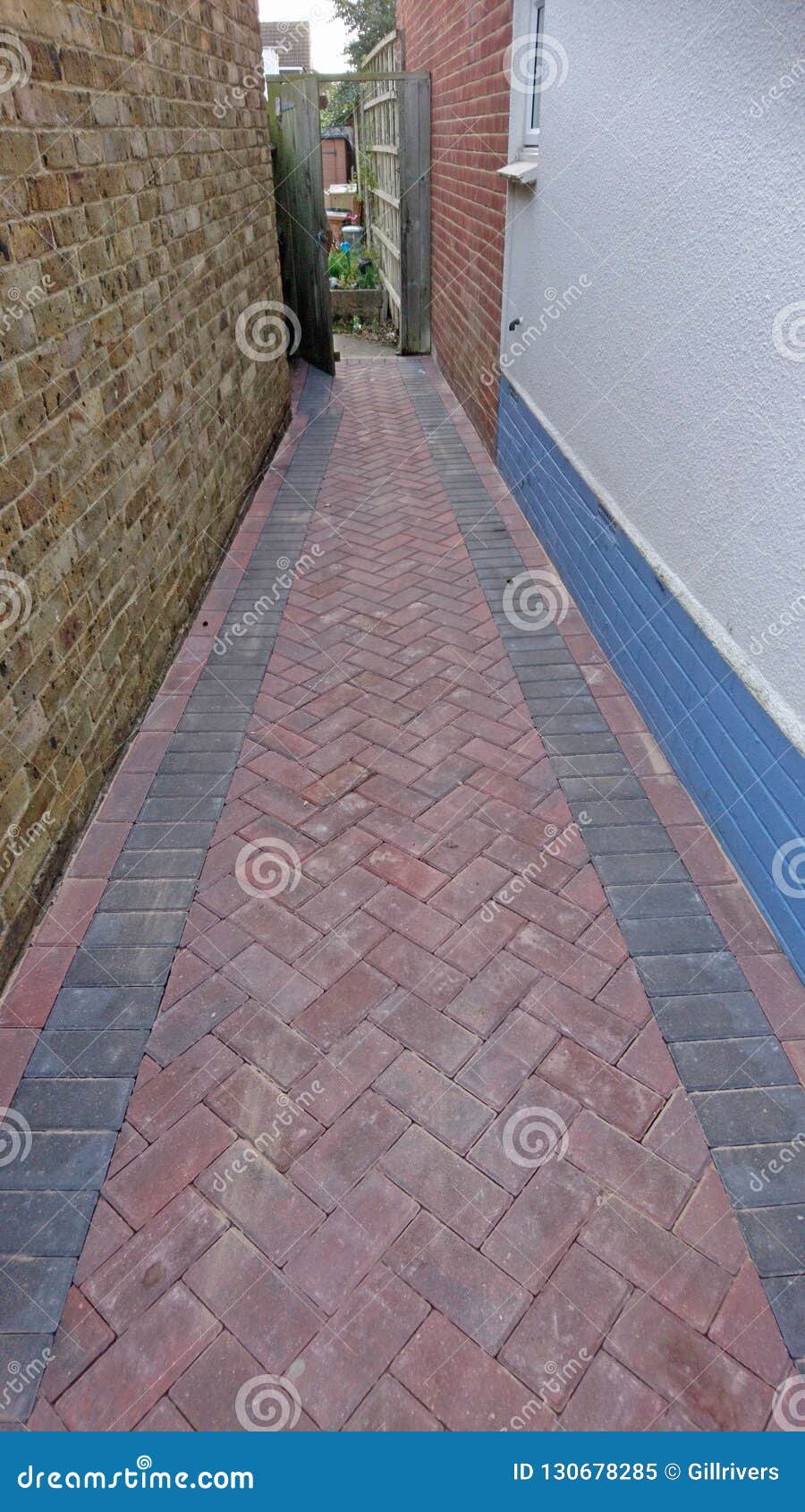 An Example of a Newly Paved Alleyway Stock Image - Image of kent ...