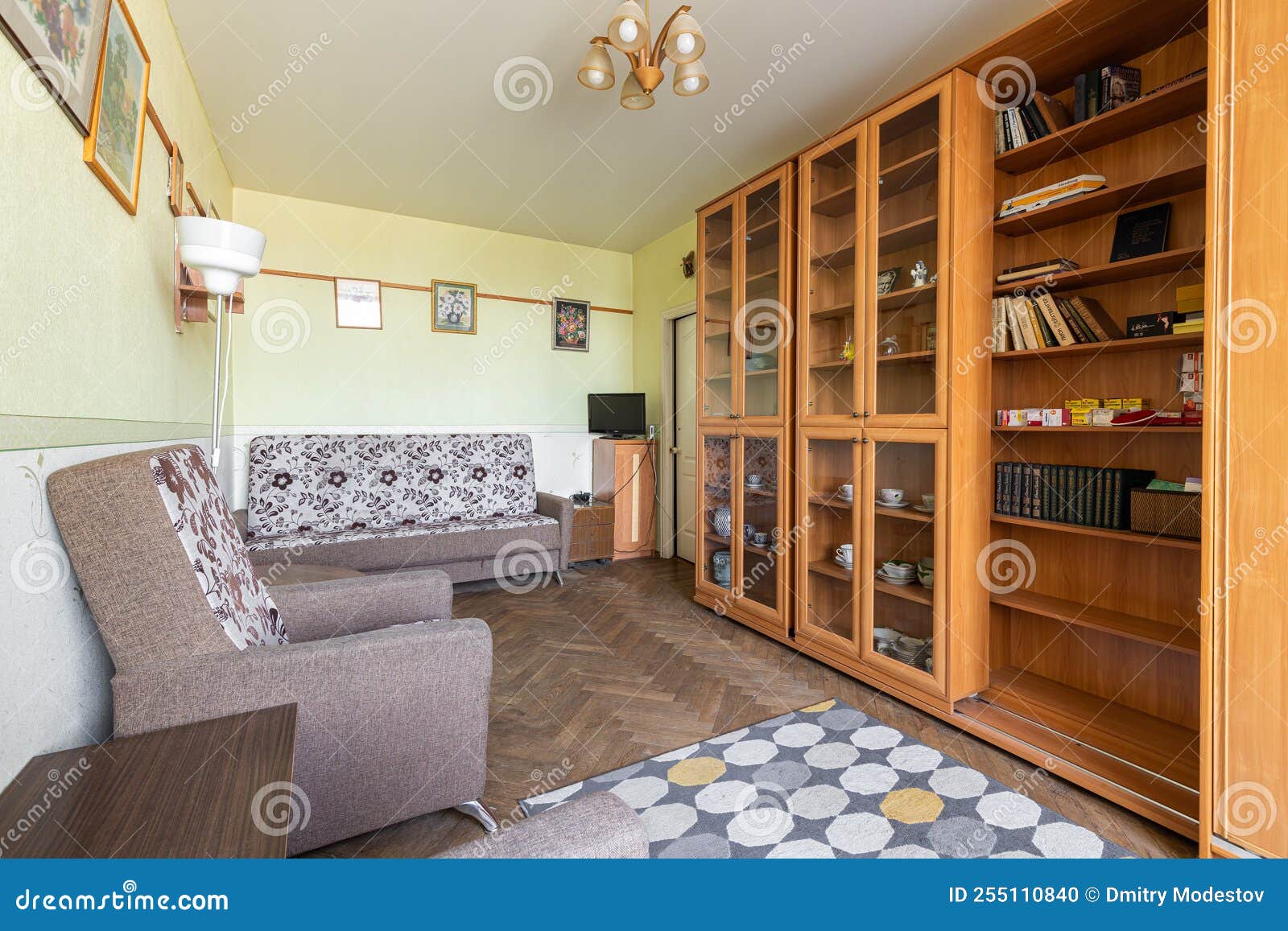 Example of Old Soviet Russian Poor Interior in Khruschev House Stock ...
