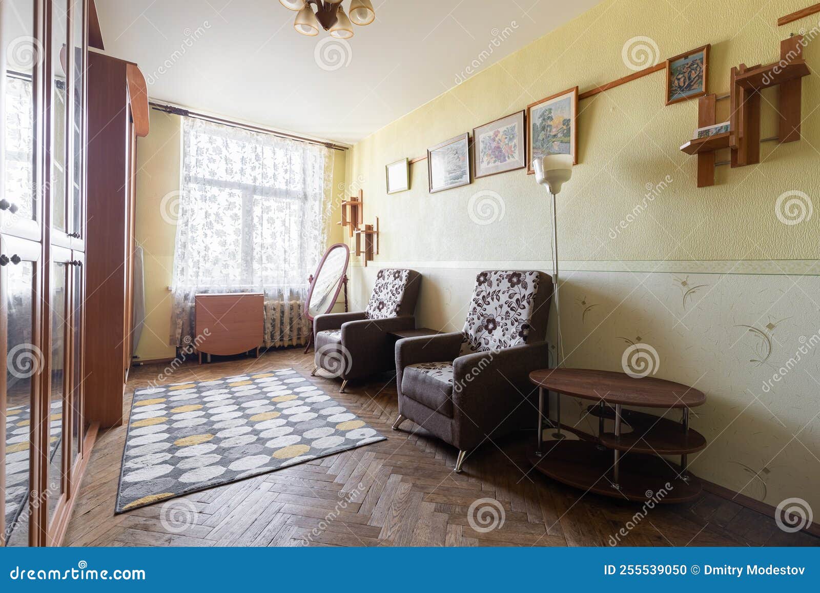 Example of Old Soviet Russian Poor Interior in Khruschev House Stock ...