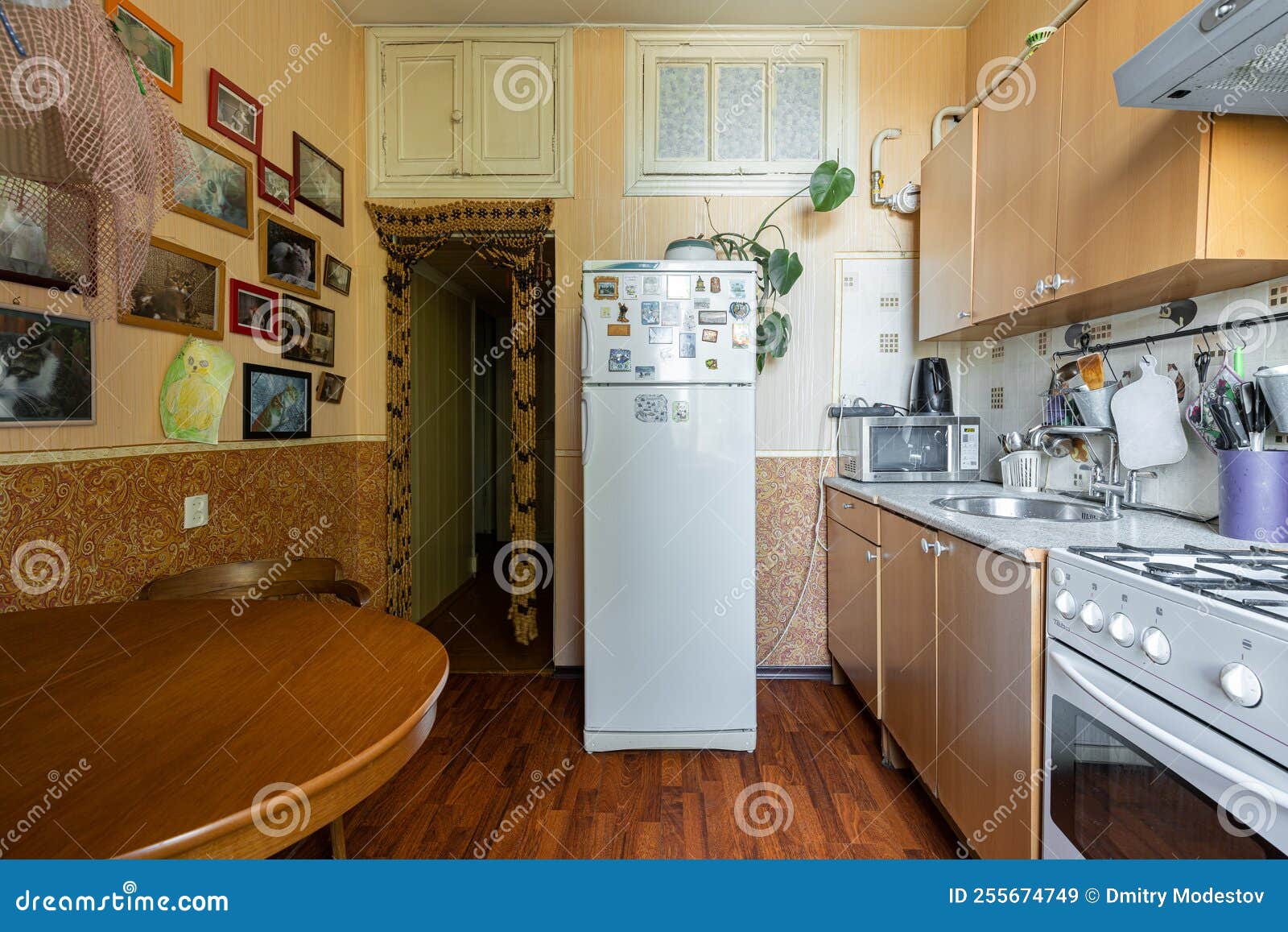 Example of Old Soviet Russian Poor Interior in Khruschev House Stock ...
