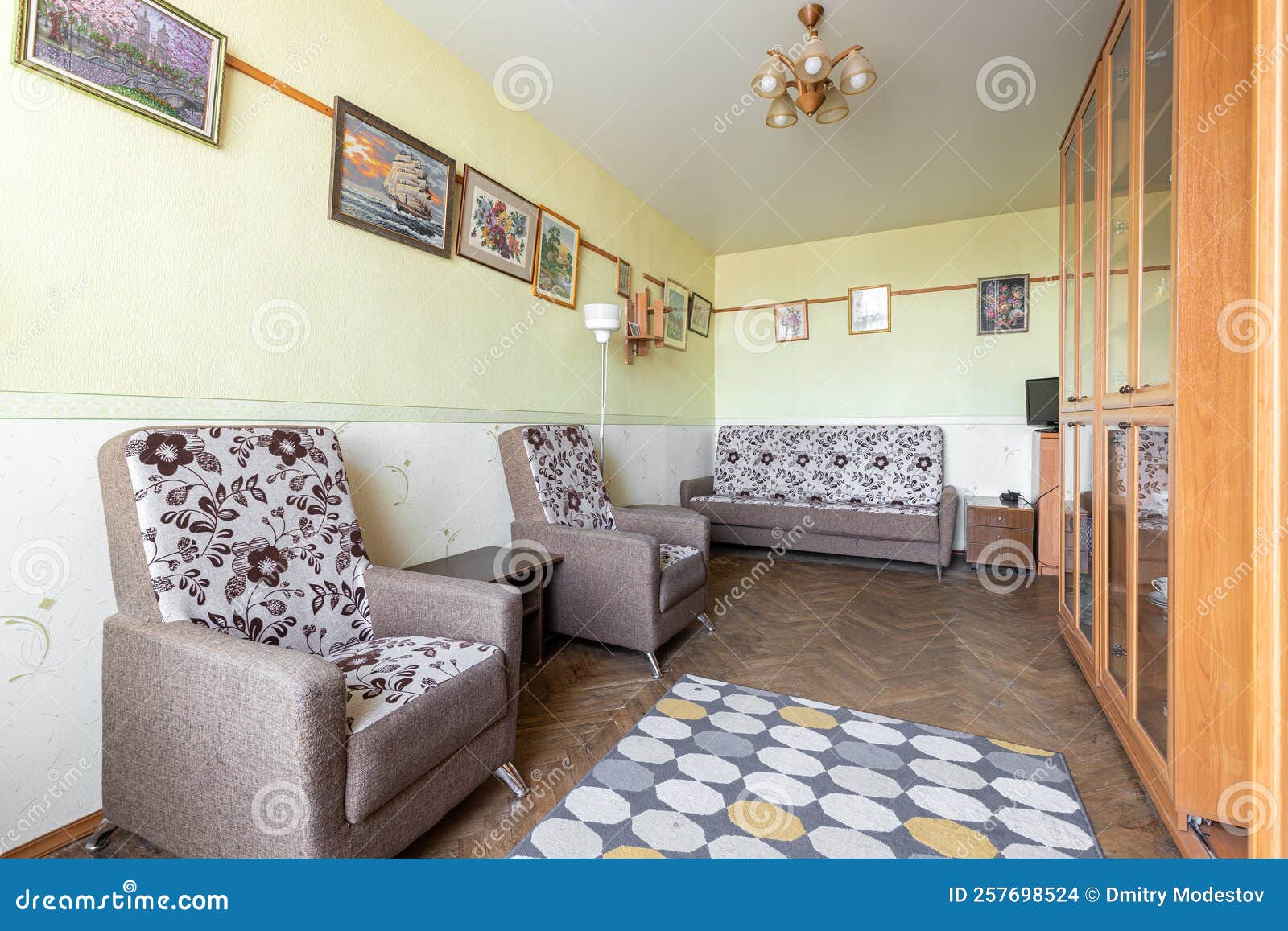 Example of Old Soviet Russian Poor Interior in Khruschev House ...