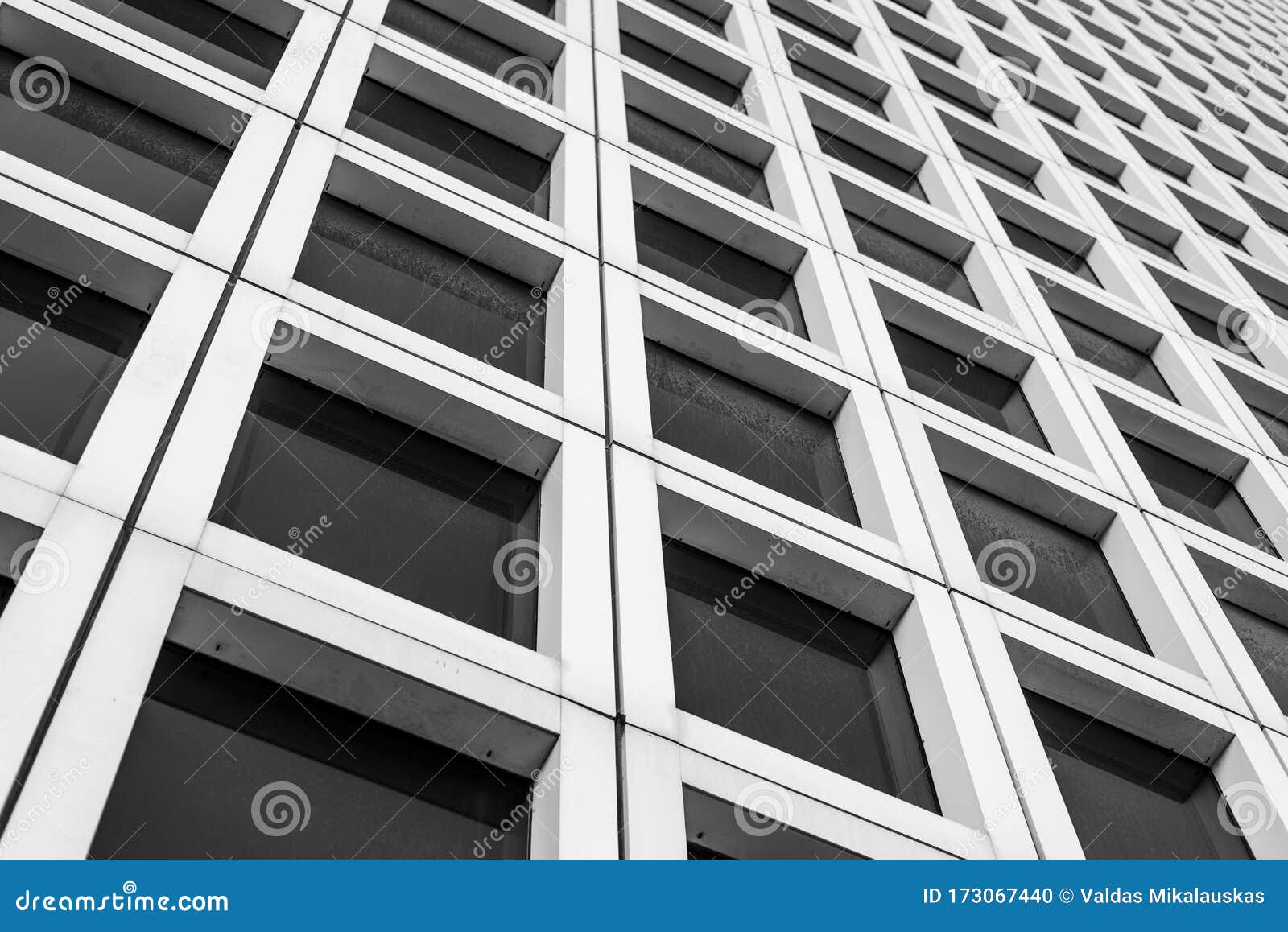 Example of Perspective with Windows of a Building Stock Photo - Image ...