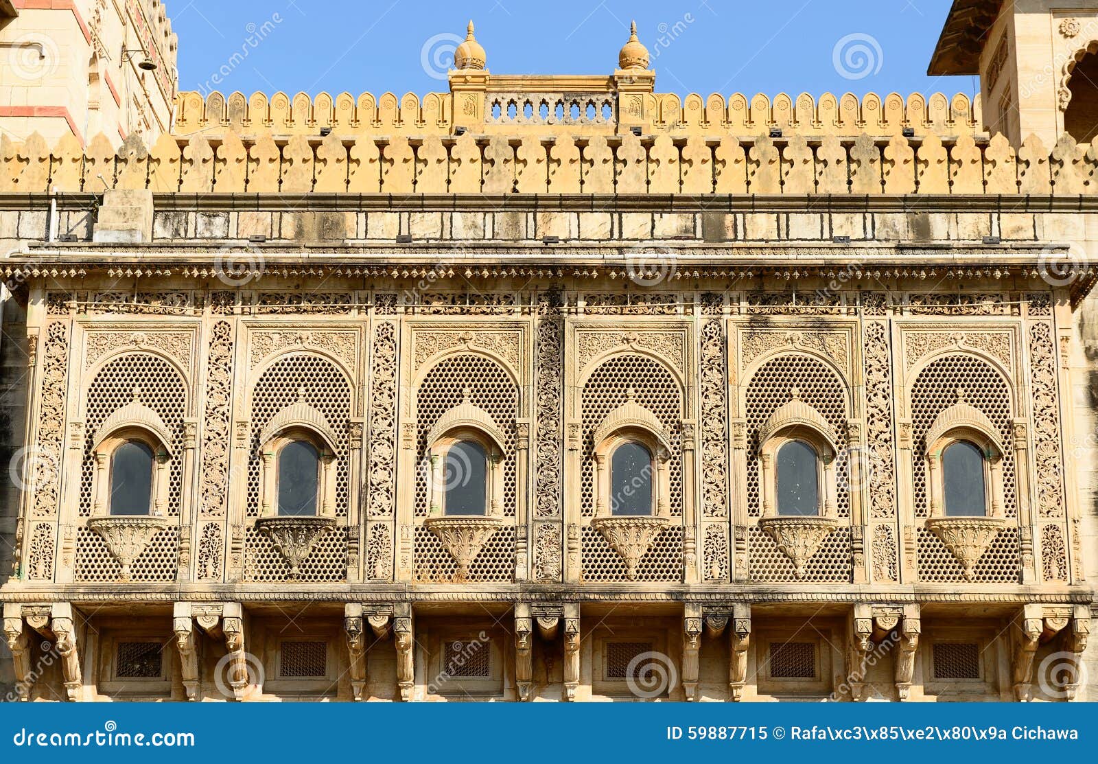 Example of Richly Decorated Indian Architecture Stock Image - Image of ...