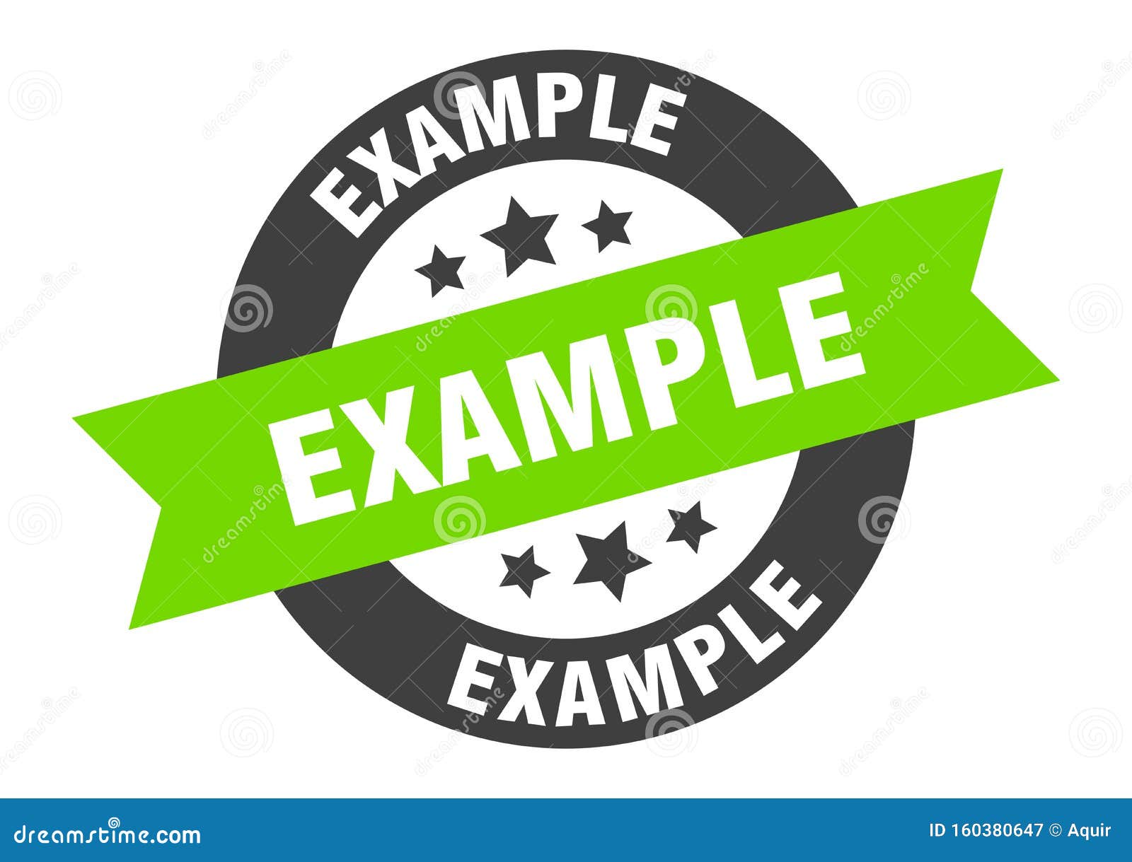 Example sign stock vector. Illustration of vignette - 160380647