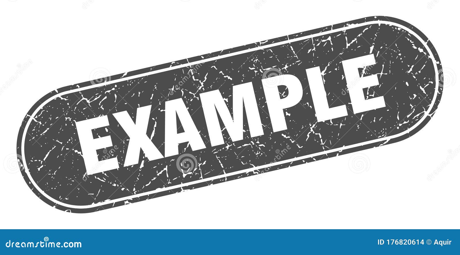 Example Sign. Example Grunge Stamp Stock Vector - Illustration of ...
