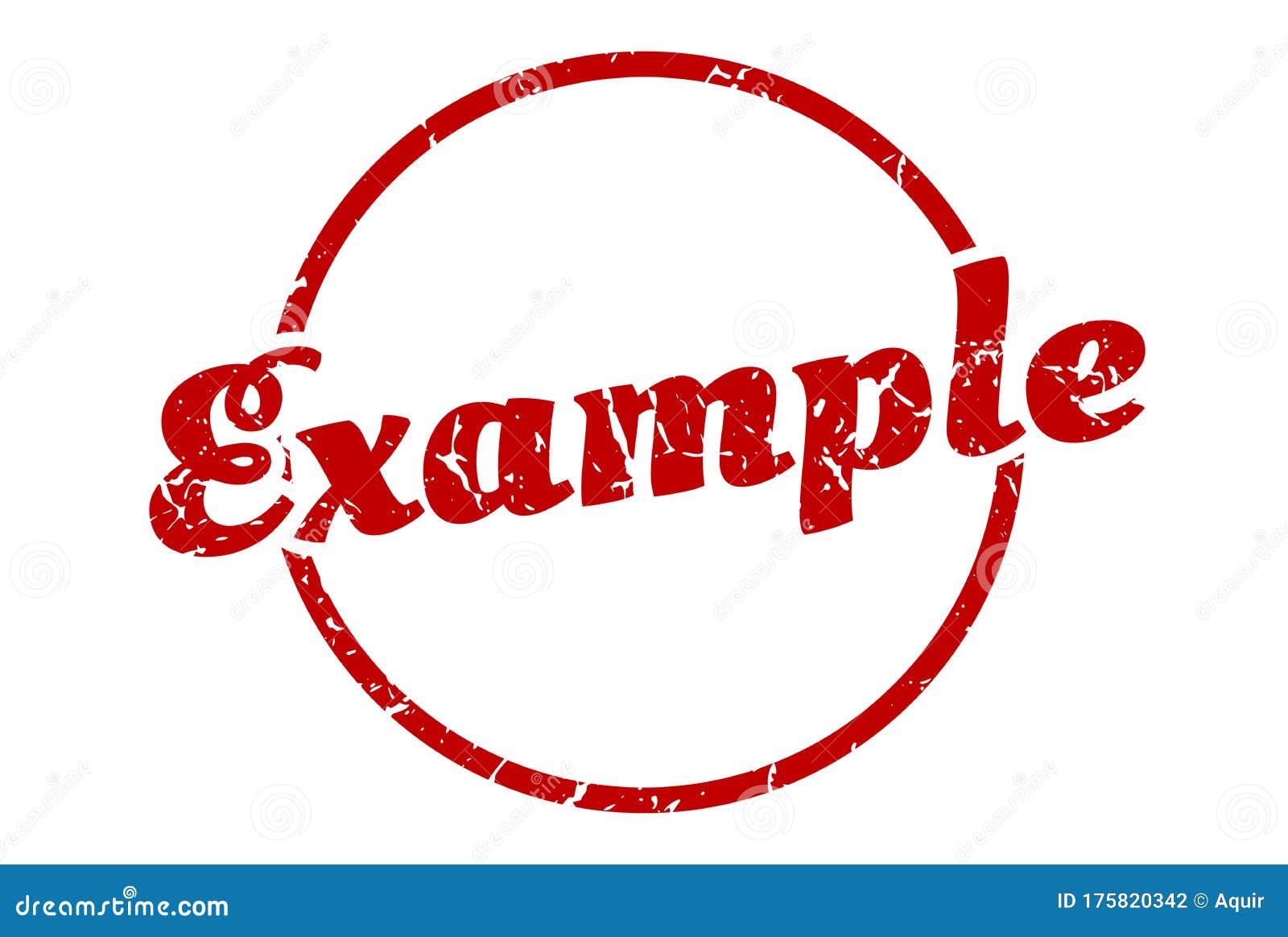 Example Sign. Example Round Vintage Stamp Stock Vector - Illustration ...