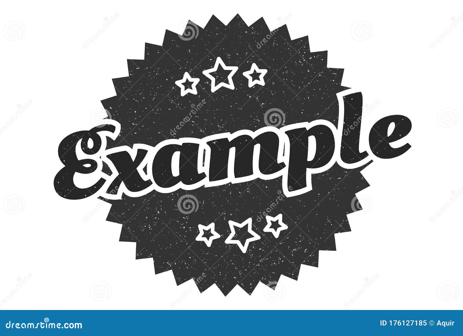 Example Sign. Example Vintage Retro Label Stock Vector - Illustration ...