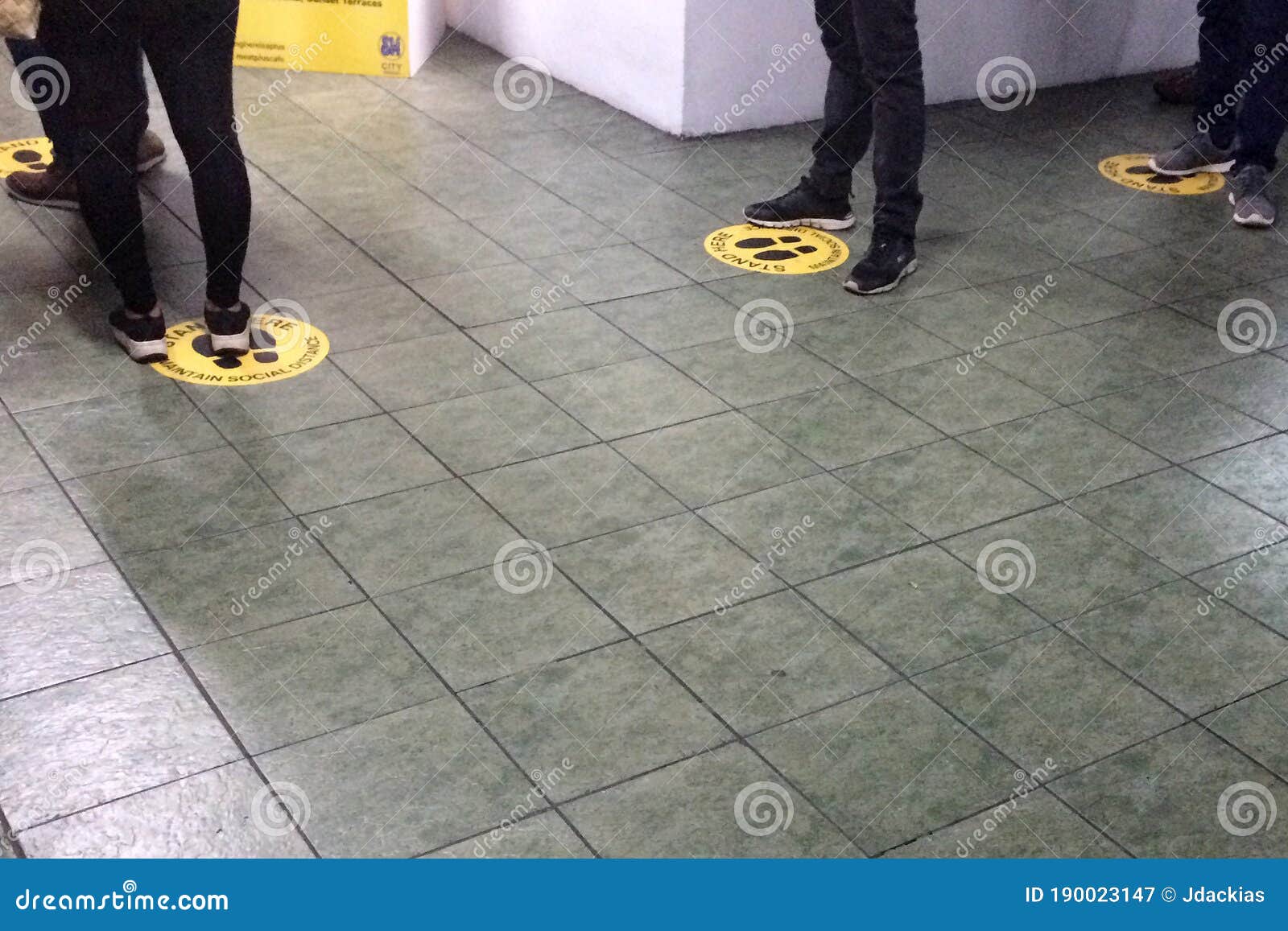 An Example of Social Distancing Mark in the Philippines Editorial ...