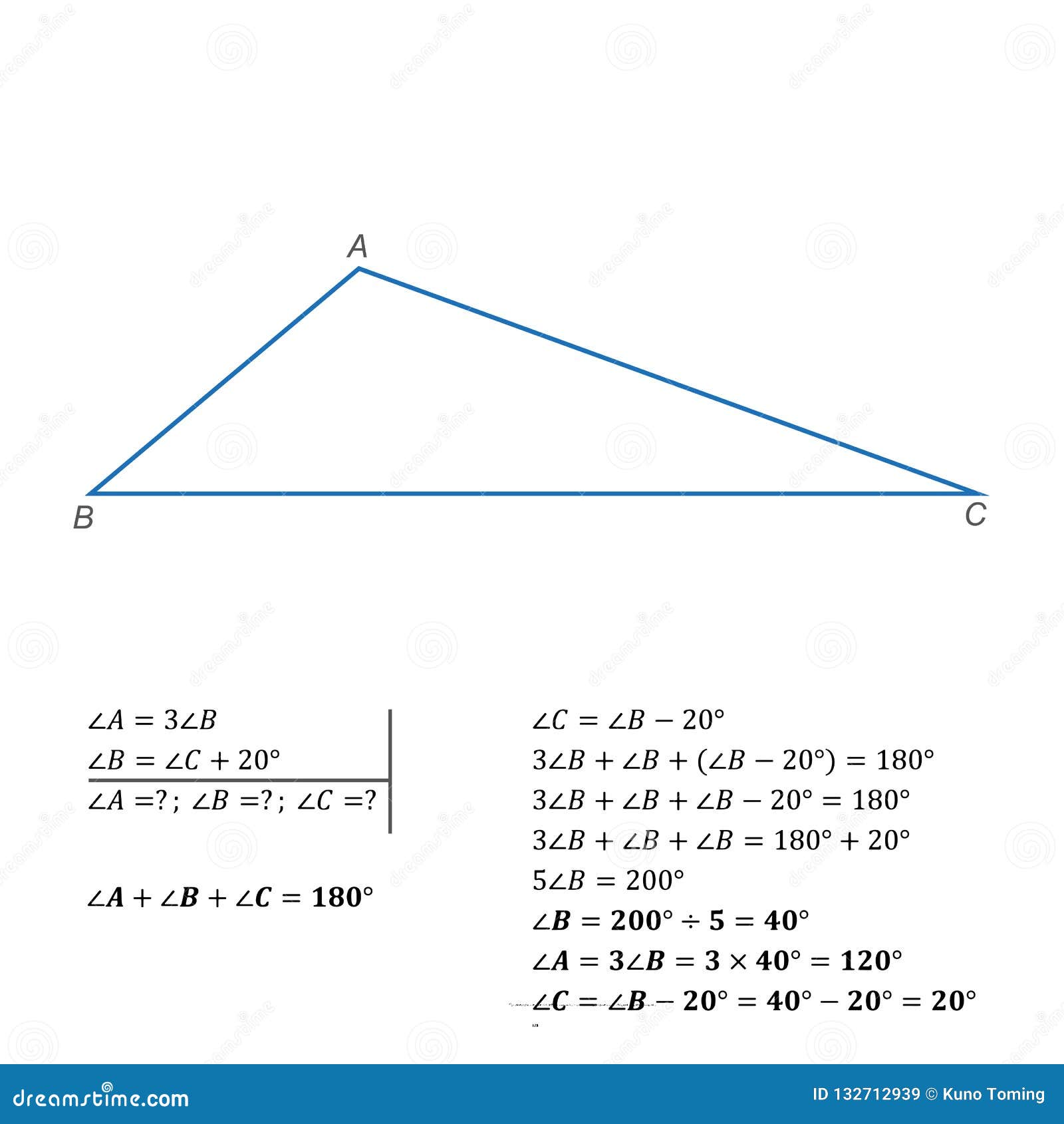 An Example of Solving an Equation with One Variable Sum of the Internal ...