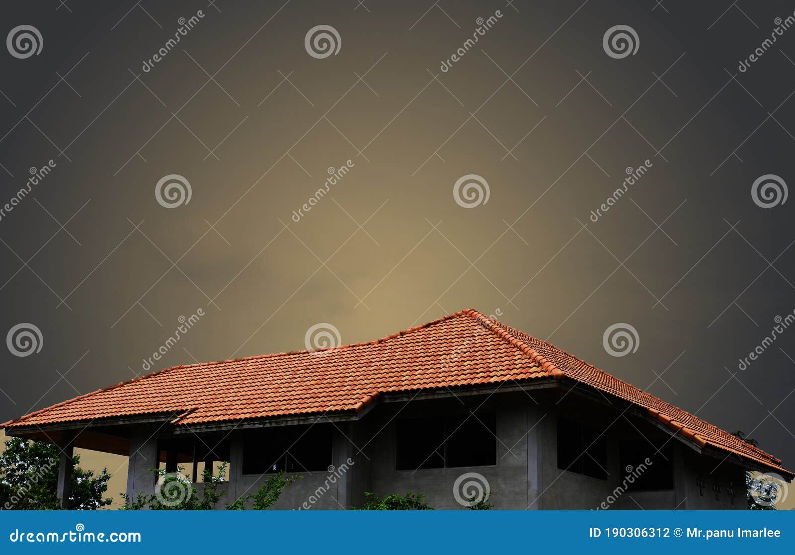 Example of Spanish-style Roof Tiles Stock Photo - Image of clay, dirt ...