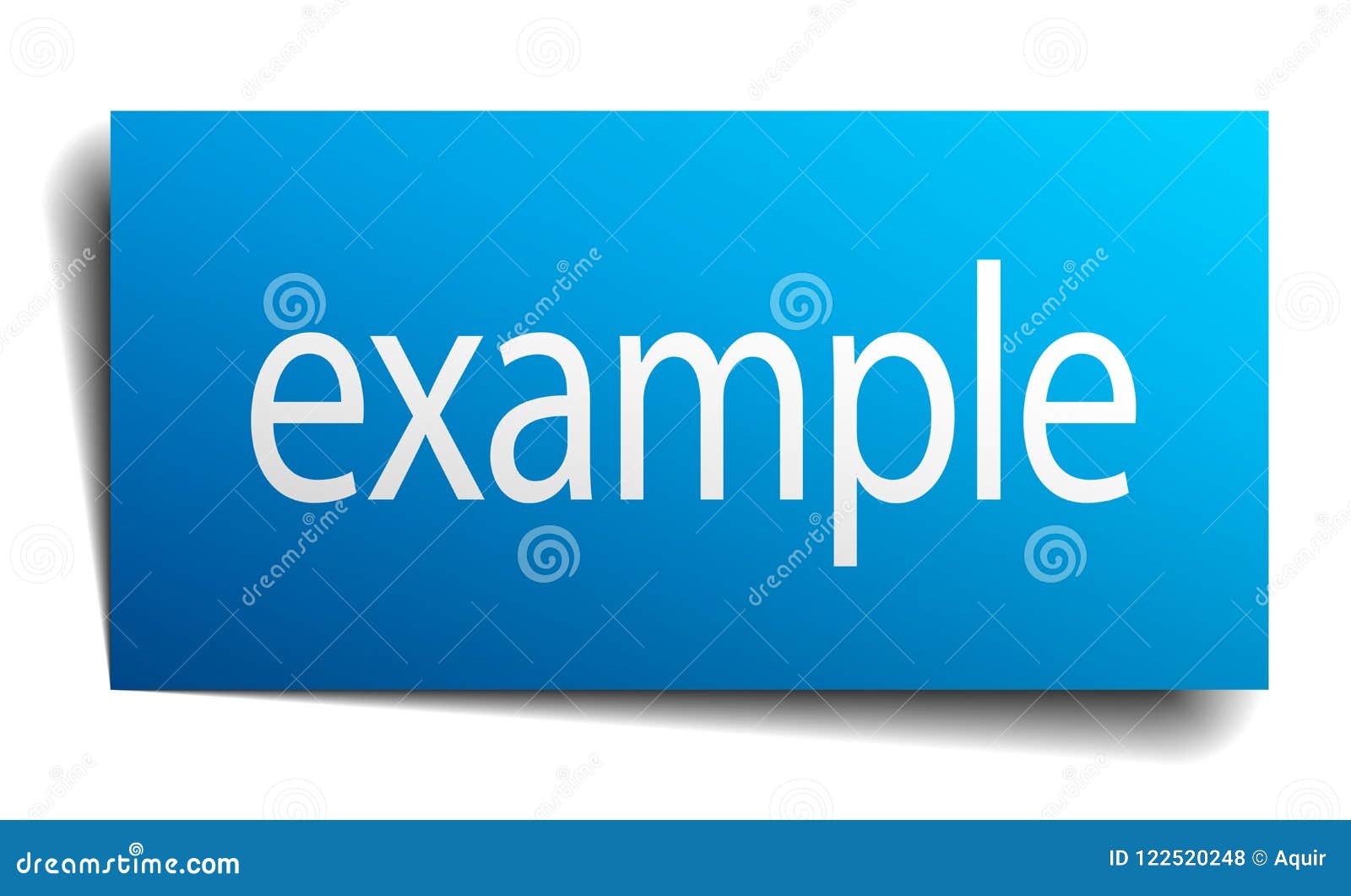Example sign stock vector. Illustration of peeler, square - 122520248
