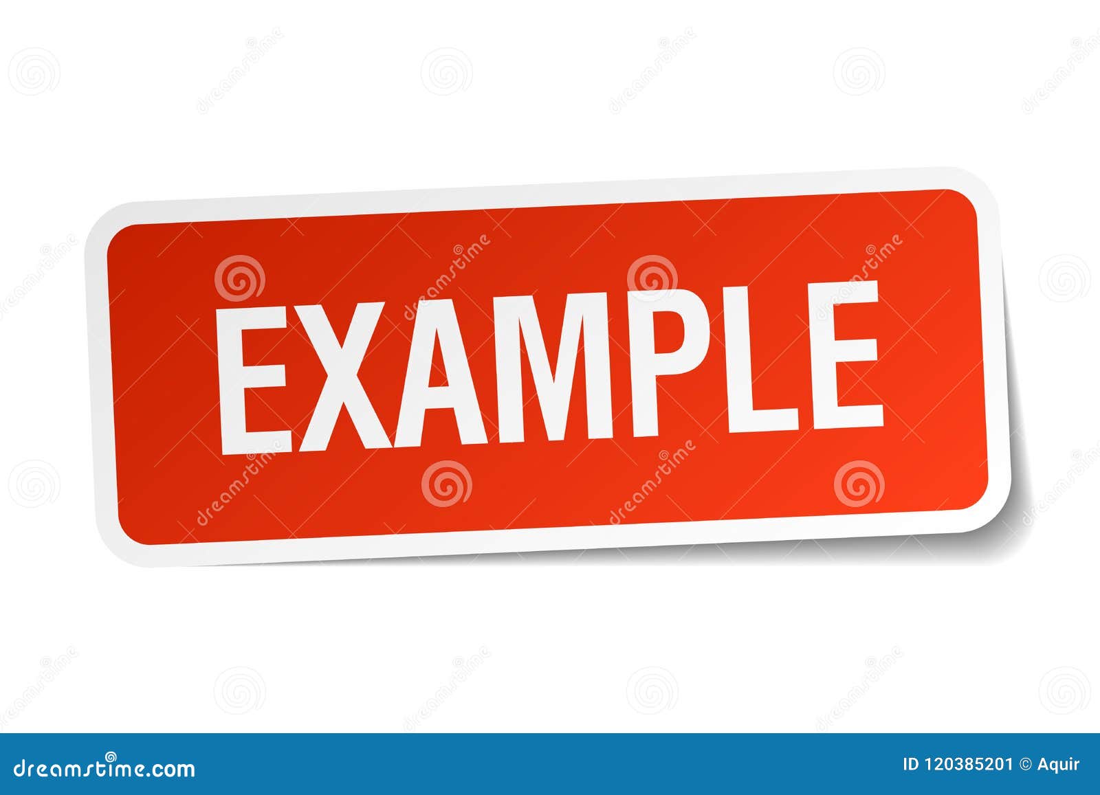 Example sticker stock vector. Illustration of label - 120385201