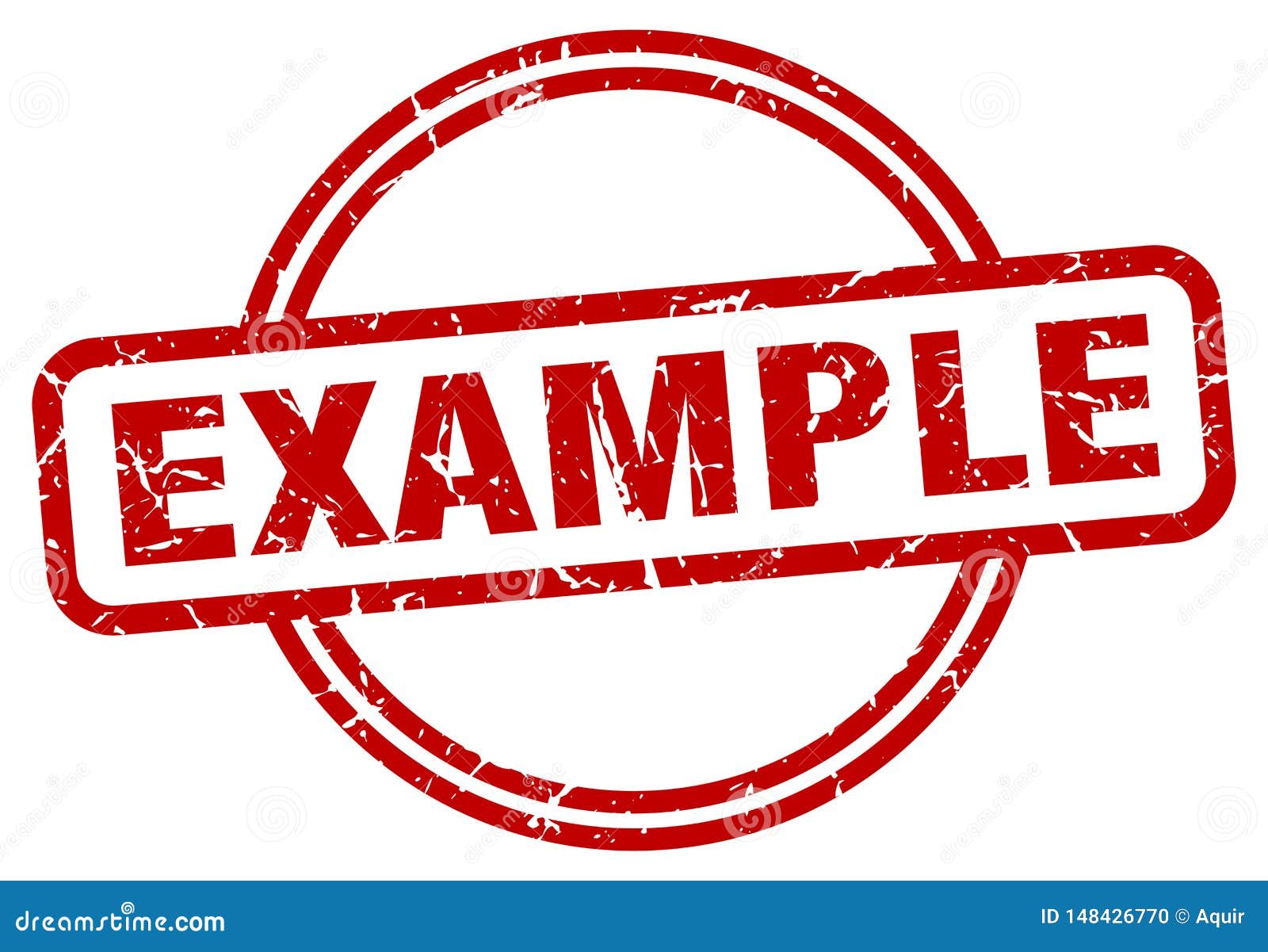 Stamp That Says Example