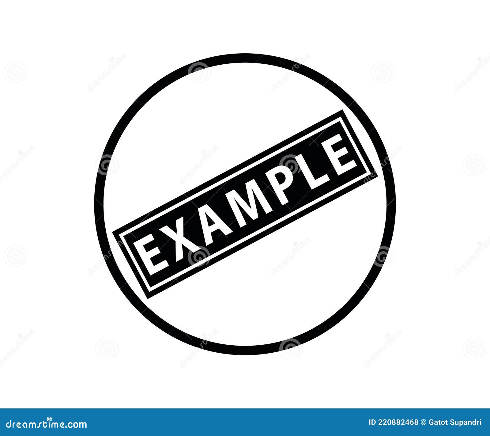 Example Stamp Icon Vector Logo Design Template Stock Vector ...