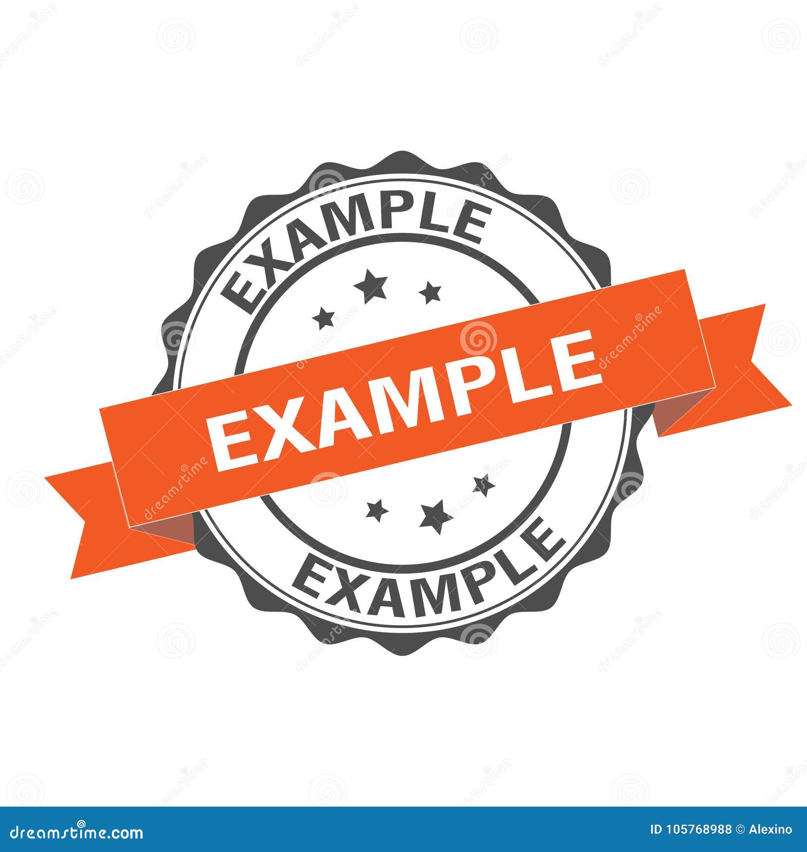 Example stamp illustration stock vector. Illustration of isolated ...