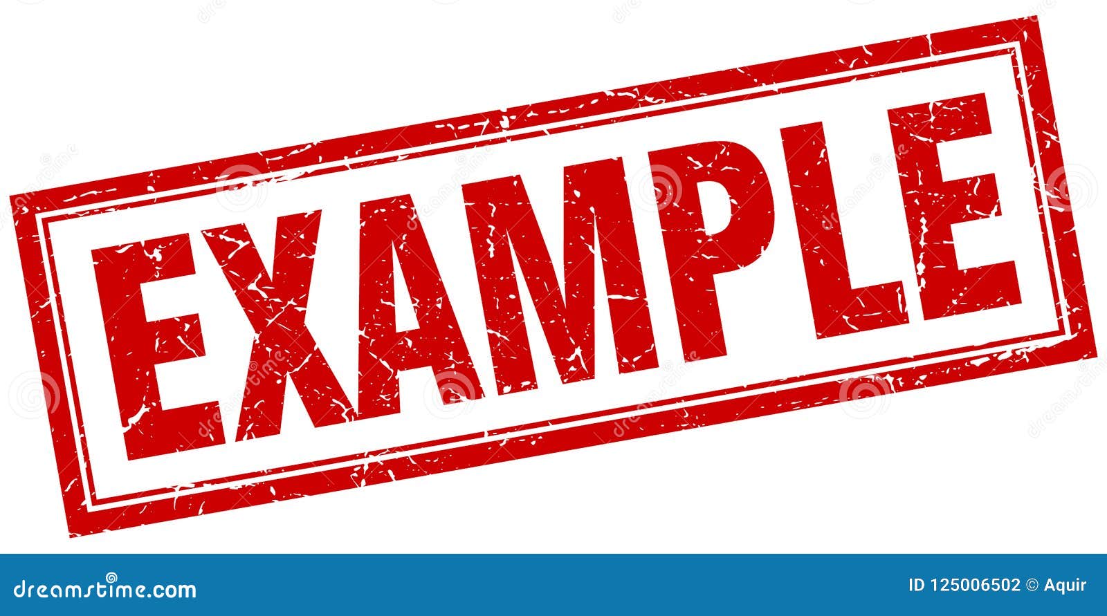 Example stamp stock vector. Illustration of rubber, seal - 125006502