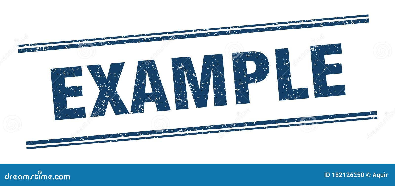 Example Stamp. Example Square Grunge Sign Stock Vector - Illustration ...