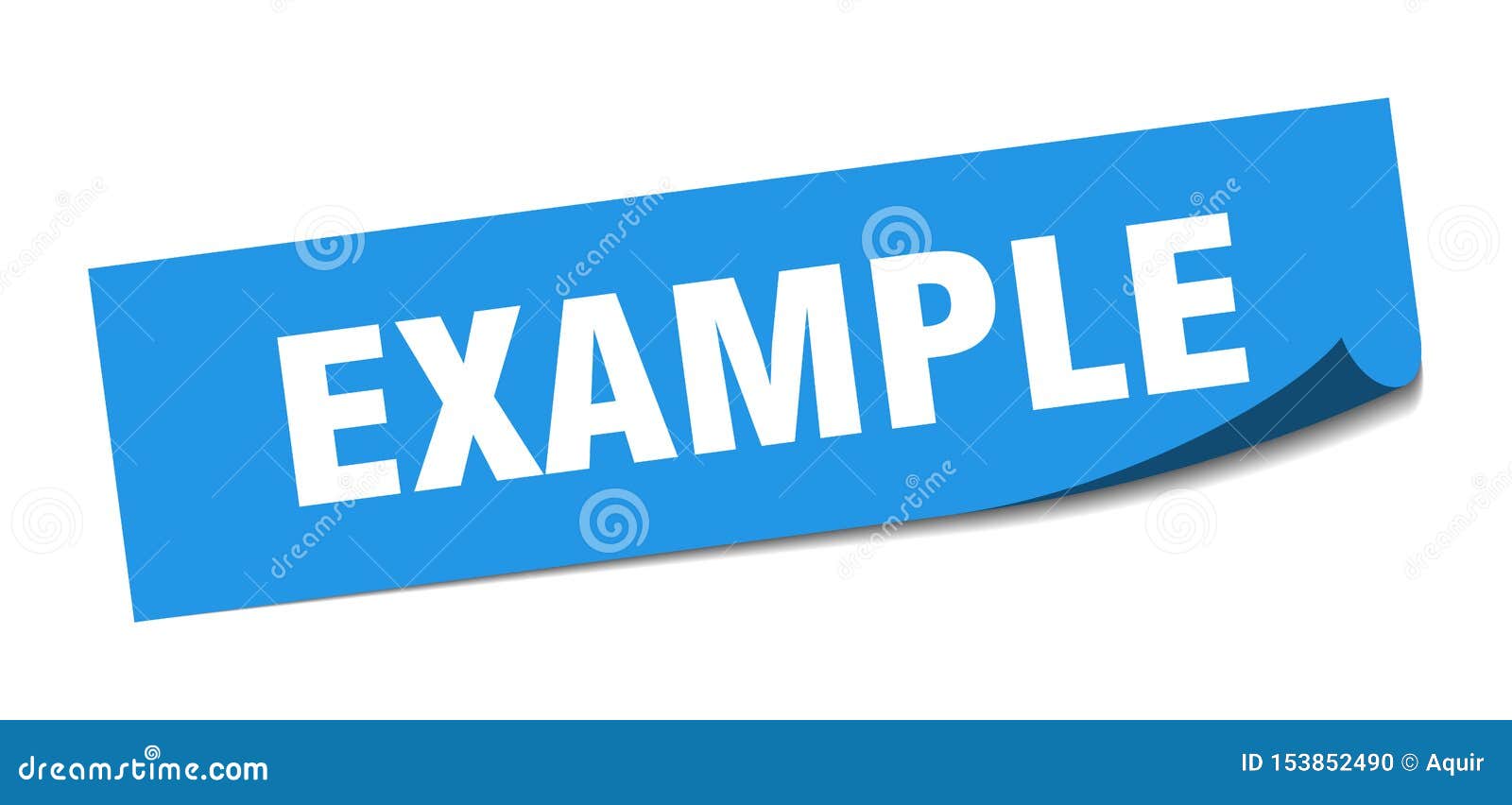 Example Sticker. Vector Illustration | CartoonDealer.com #153877068