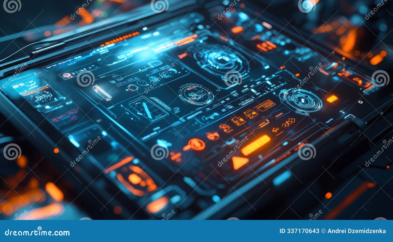 In this Example, a Tablet Computer Displays AI Control Interfaces ...
