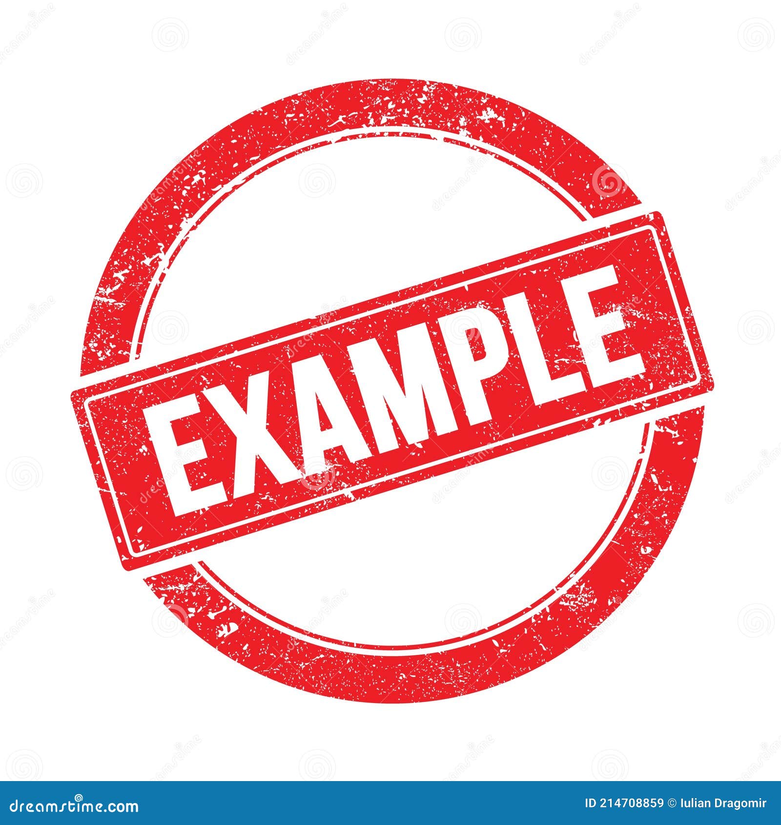 EXAMPLE Text on Red Grungy Round Stamp Stock Illustration ... EXAMPLE Text on Red Grungy Round Stamp Stock Illustration ...
