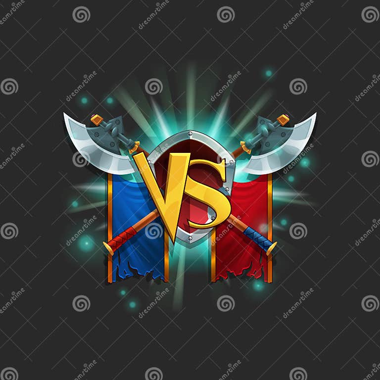 Example User Interface of Game Loading Level. Window Victory with Coat ...