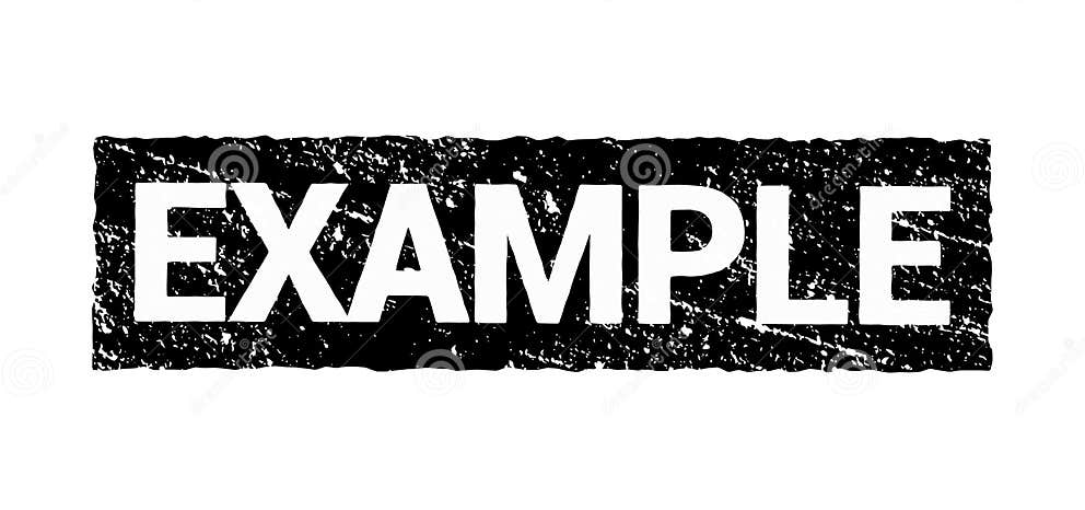 Example Vector Stamp Icon. Sample Watermark Rubber Stamp Stock Vector ...